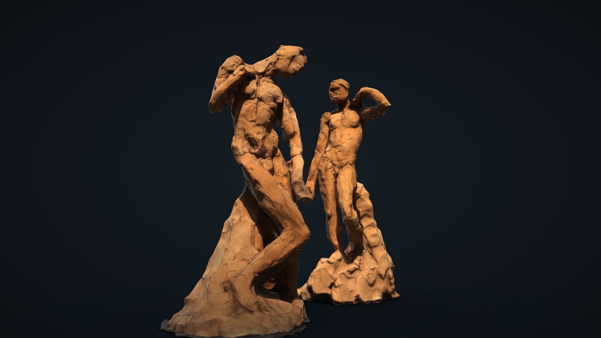 Unfinished Clay sculptures - Buy Royalty Free 3D model by Austin ...