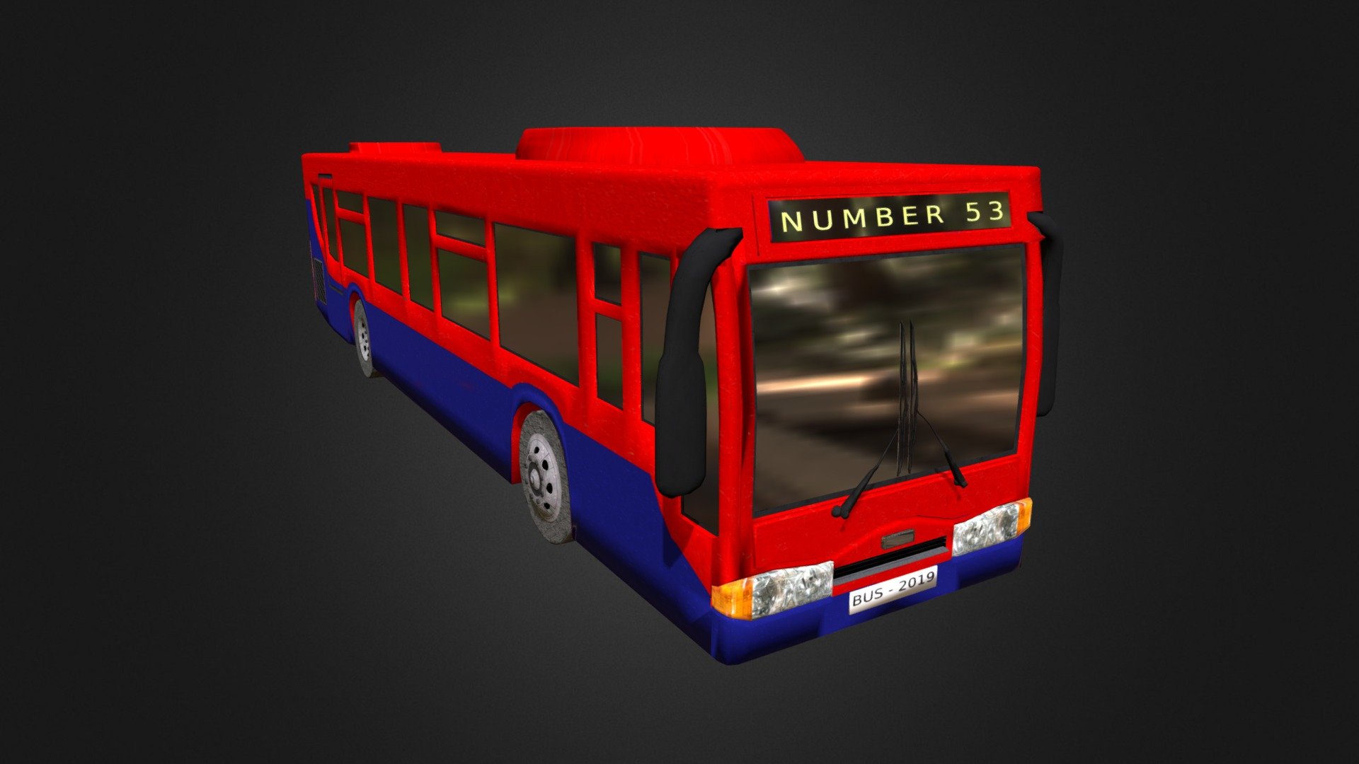 Single Decker Bus (Free Download) - Download Free 3D model by ...