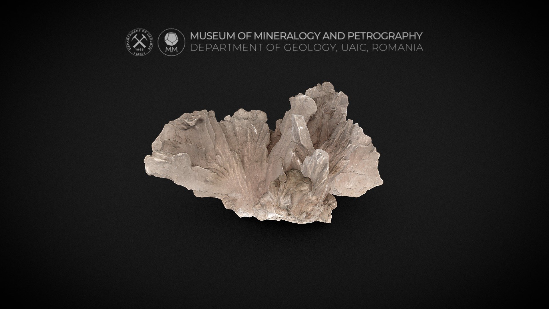 Curved crystals of Calcite - 3D model by Museum of Mineralogy and ...