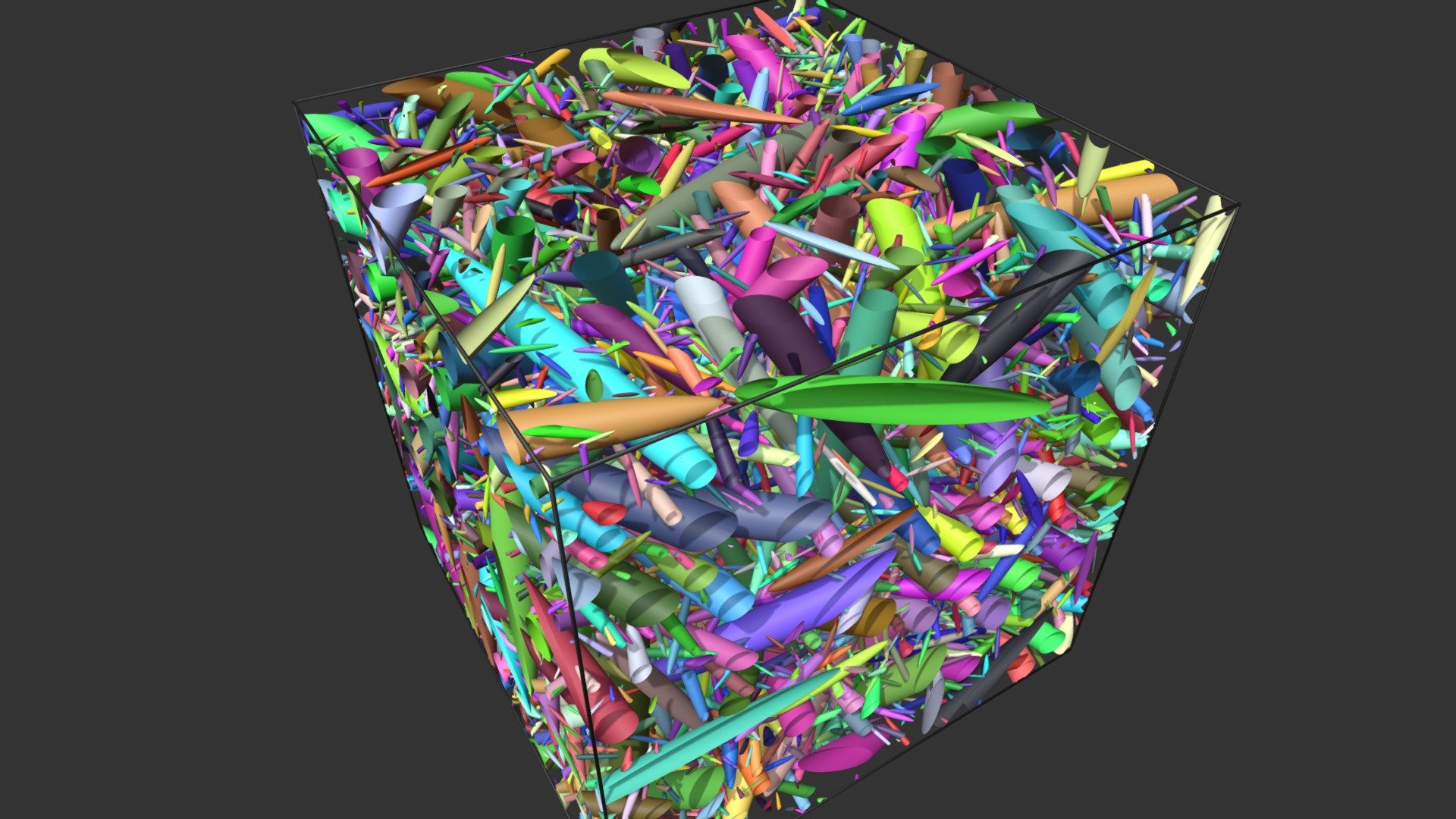 Ellipsoid packing - periodic bounds - Buy Royalty Free 3D model by Paul ...