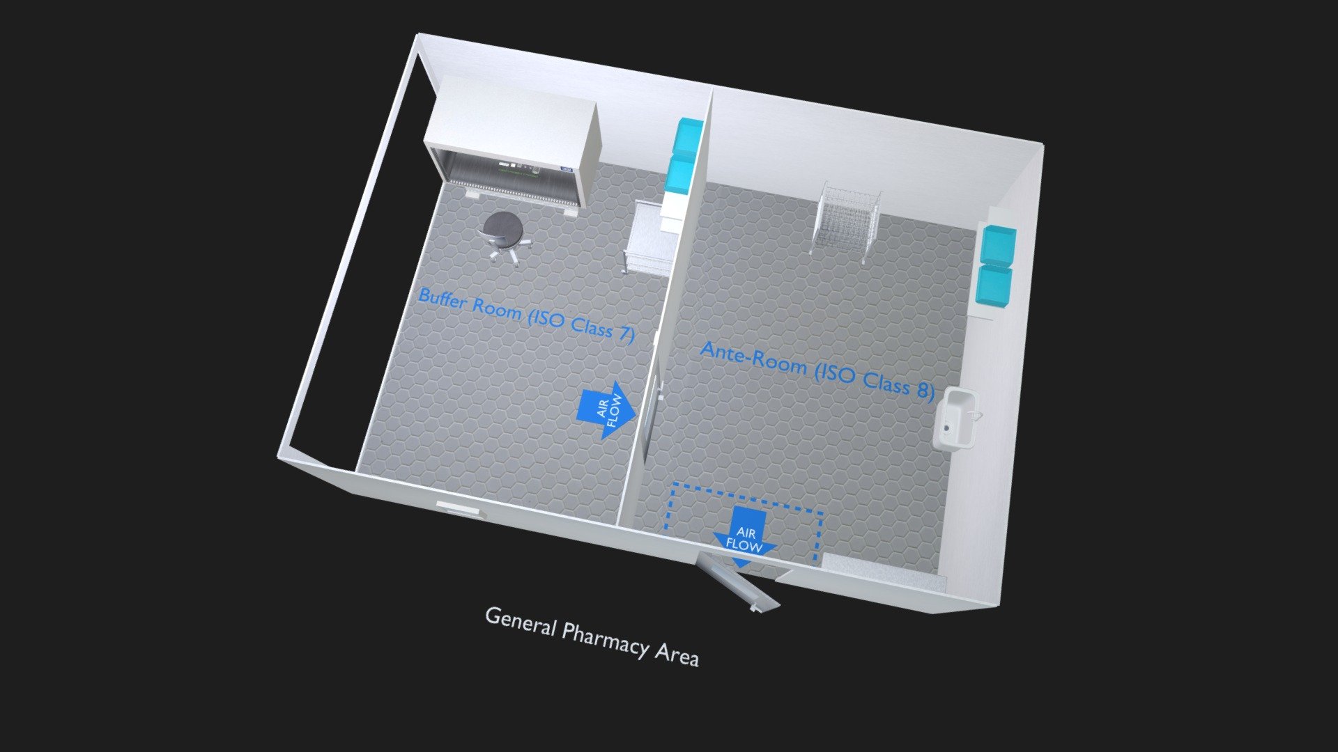 SEC Non-Hazardous Compounding Area - 3D model by Jeffery Goldman ...