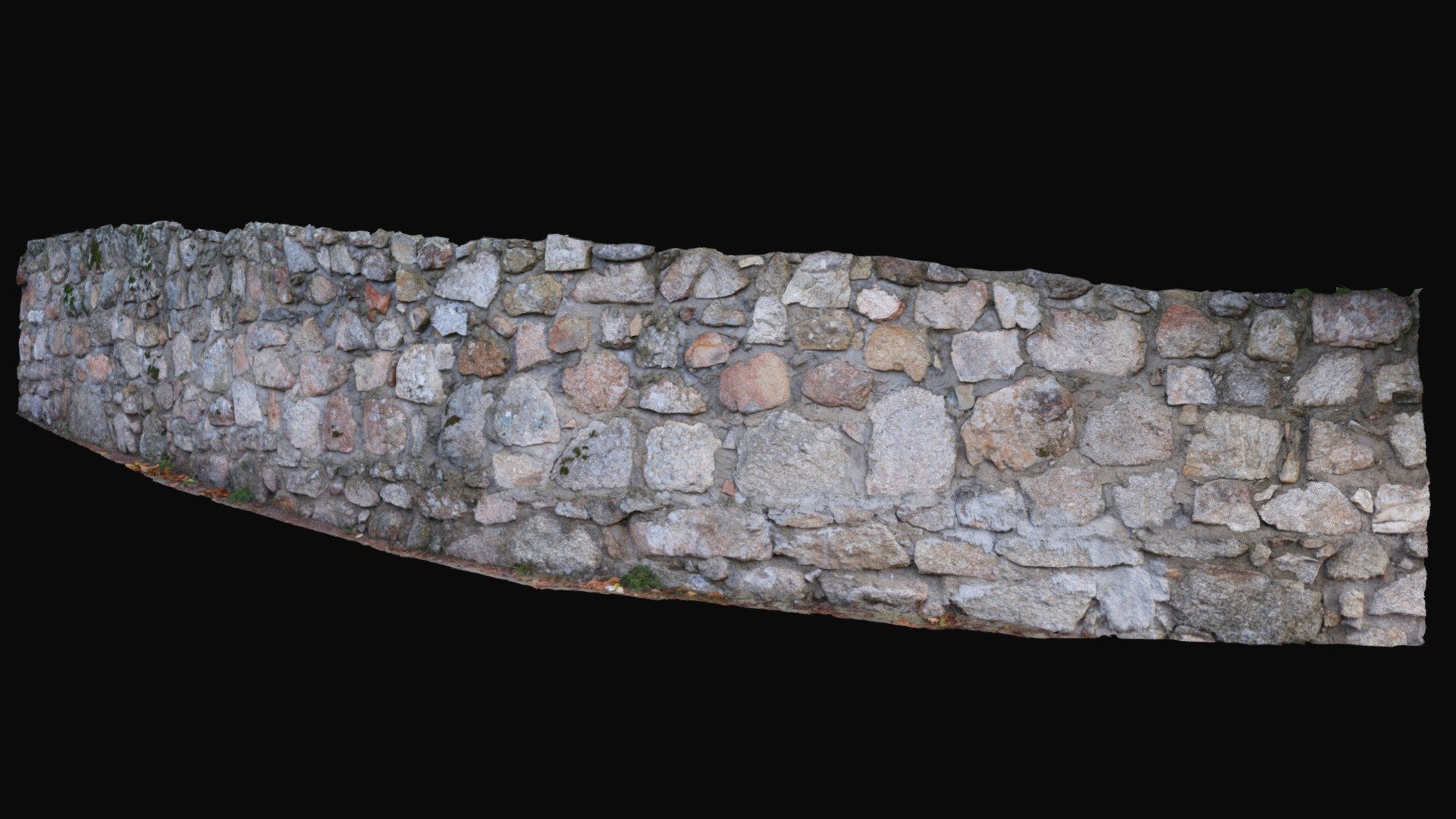 Large traditional stone wall - 3D scan - Download Free 3D model by ...