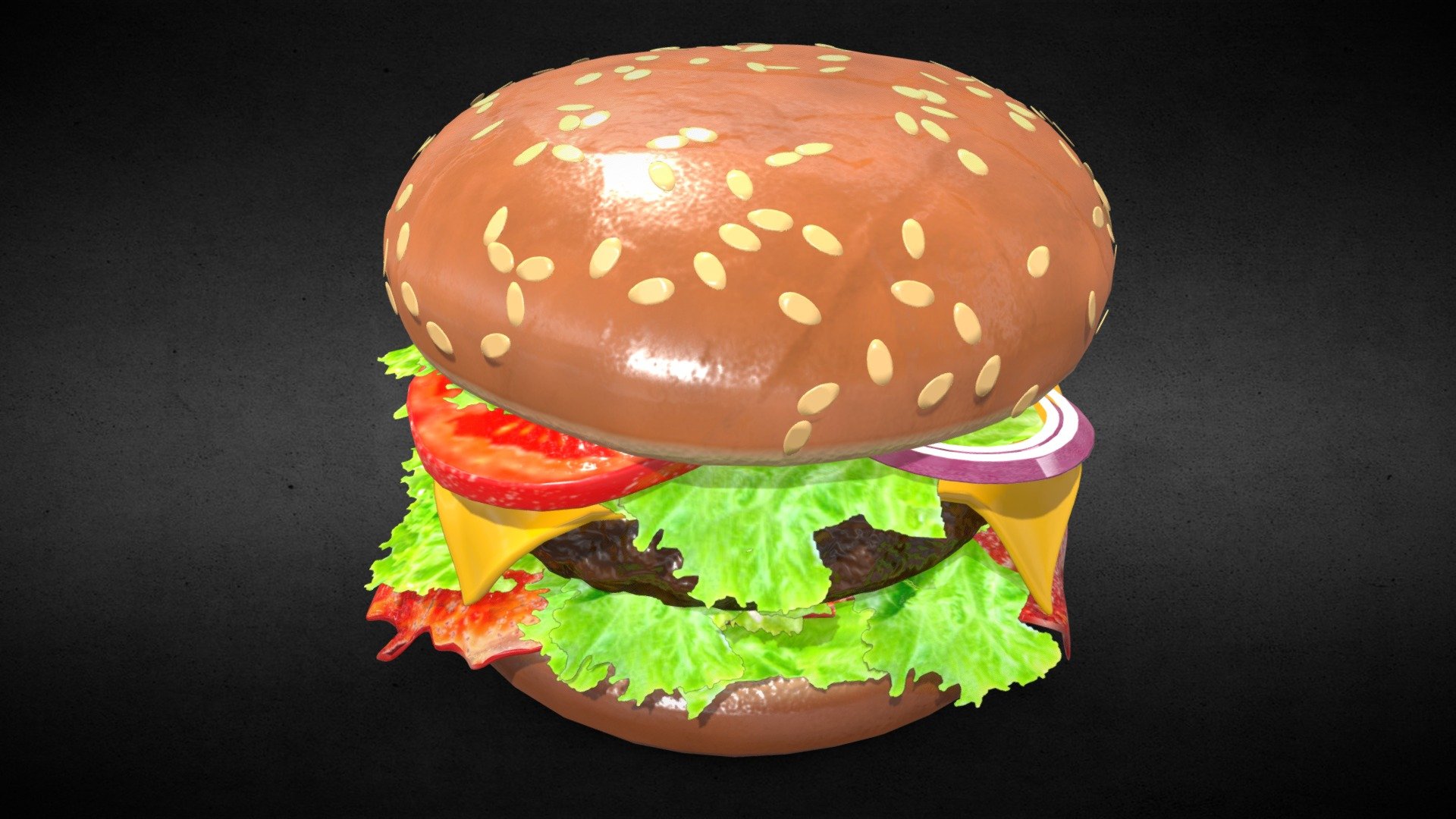 Burger 3d Model [ Znanye ] - 3D model by znanye_studio [df4c2aa ...