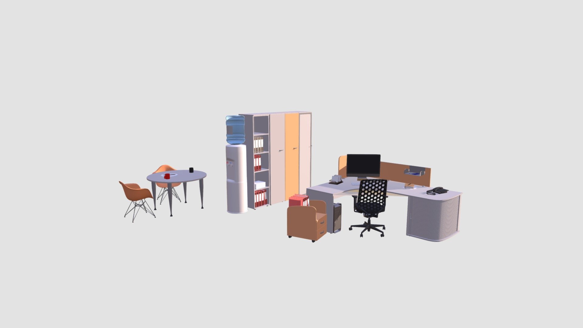 office set - Buy Royalty Free 3D model by Evermotion [df4d50d ...
