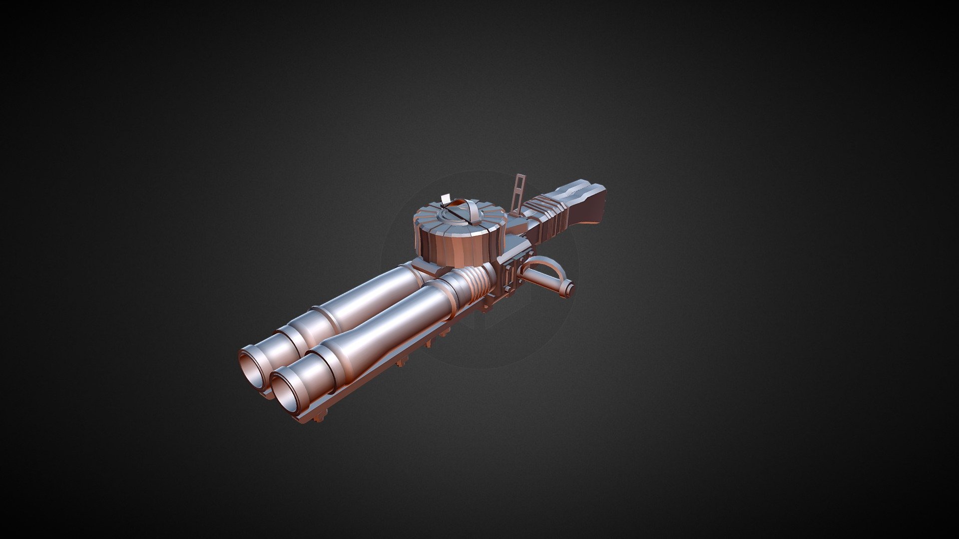 Lewis Double Machine Gun - 3D model by zzzzzz (@zzzzzz...) [df4eb96 ...