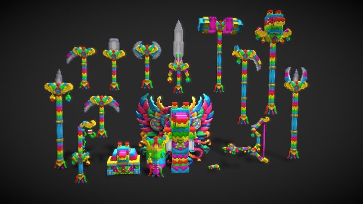 Itemsadder 3D models - Sketchfab
