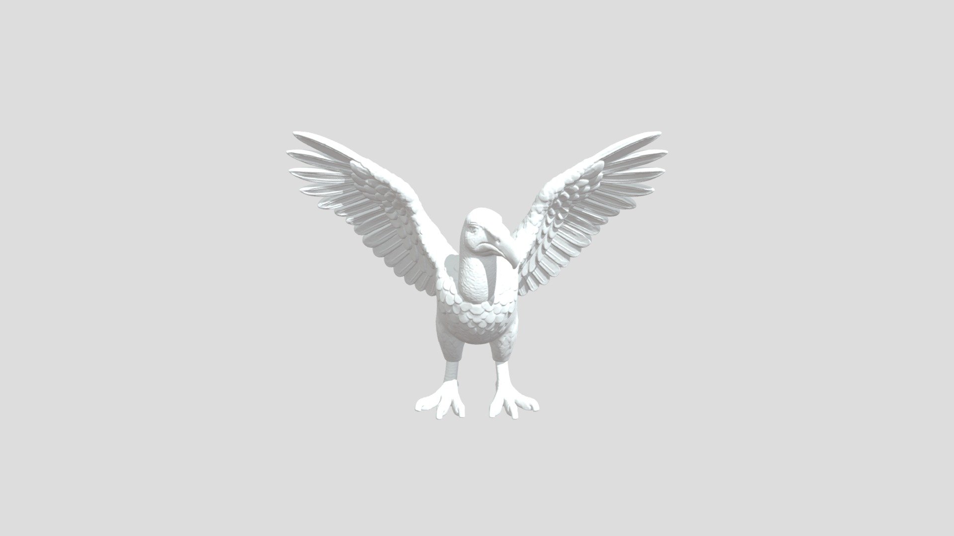 Buzzard Wings Up - 3D model by walkinggnome [df50d42] - Sketchfab
