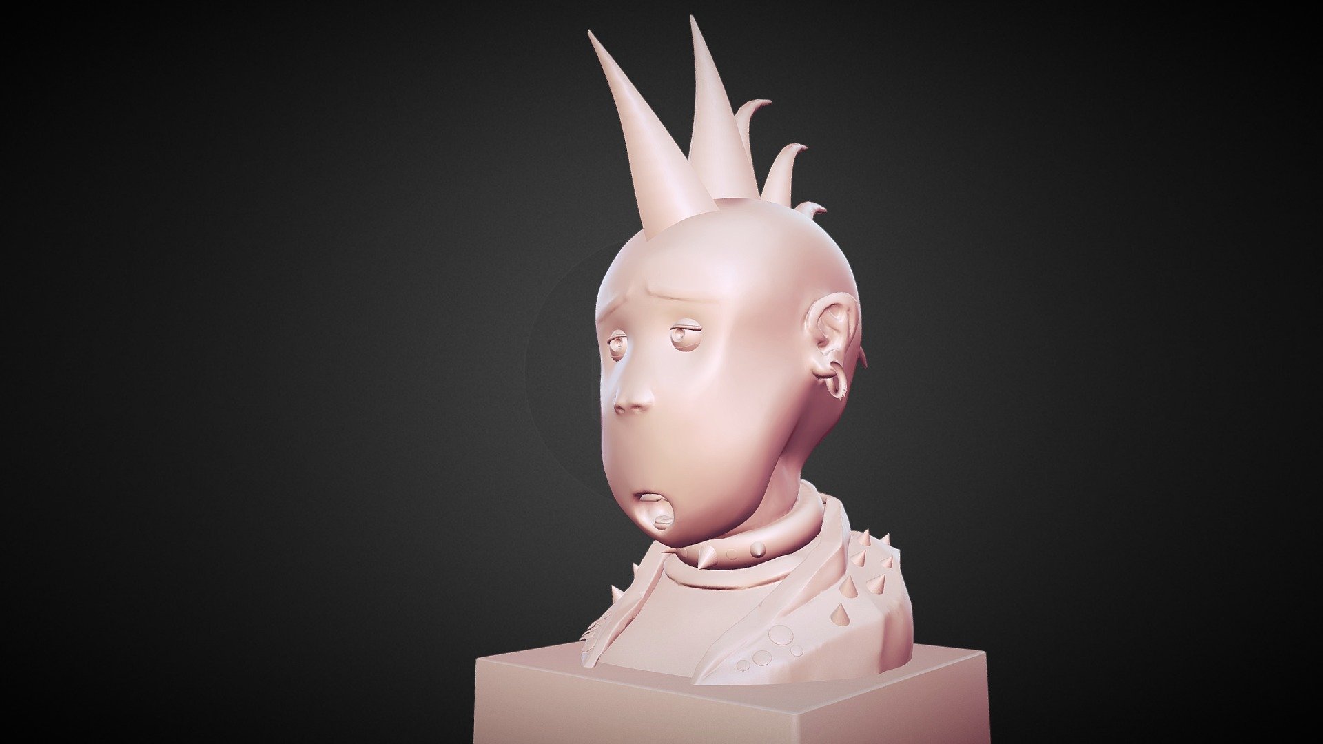 Sculptjanuary Day 13: Punk - 3D model by battryu [df51928] - Sketchfab