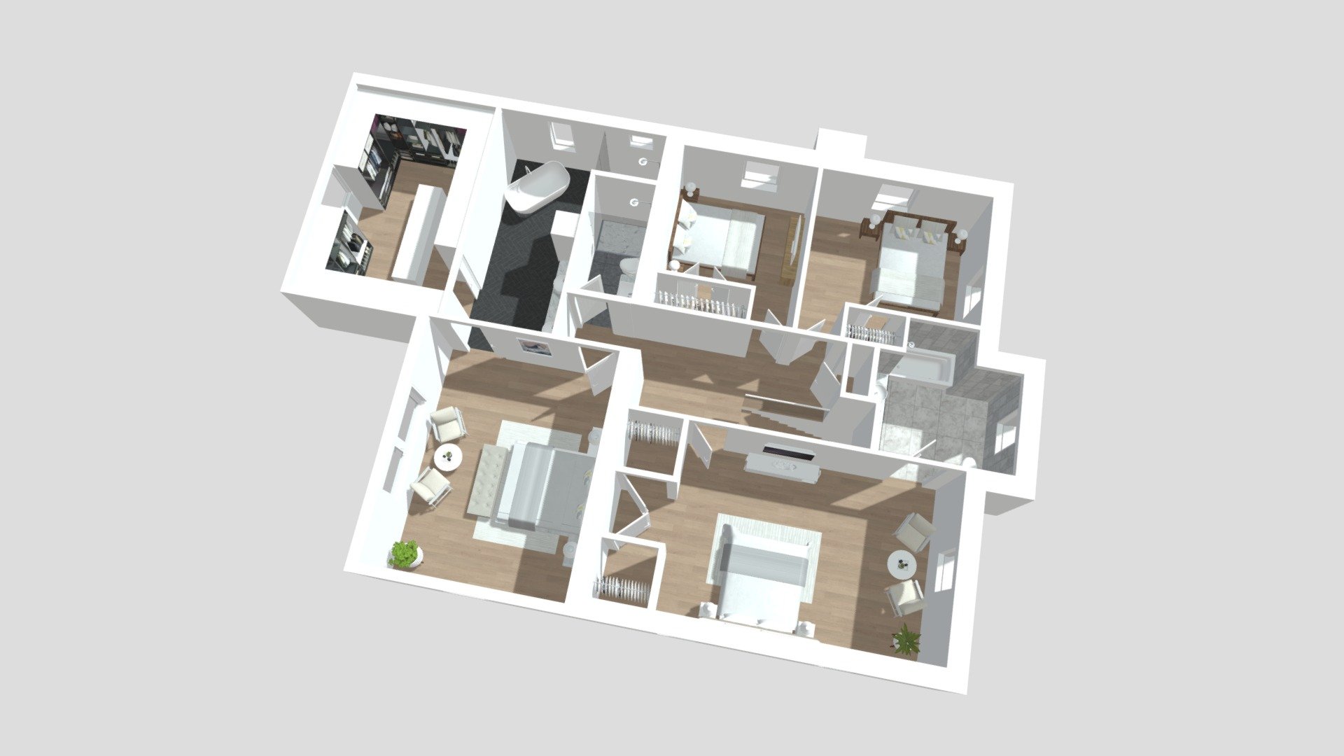 2020-1ST Floor - 3D model by long_vn [df51e55] - Sketchfab