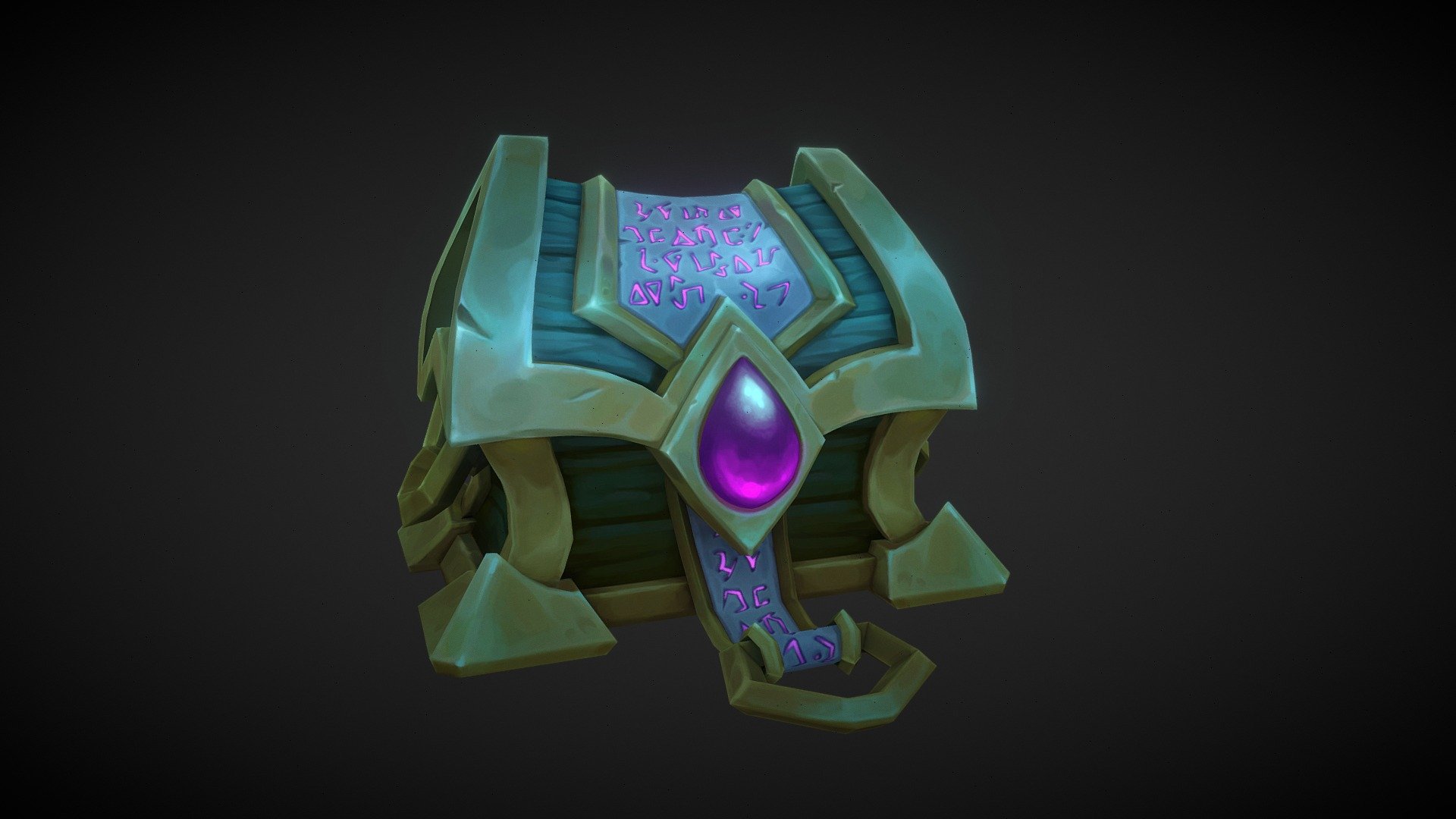 Stylized Chest [Hand-Painted] - 3D model by Svetlana Berezina ...