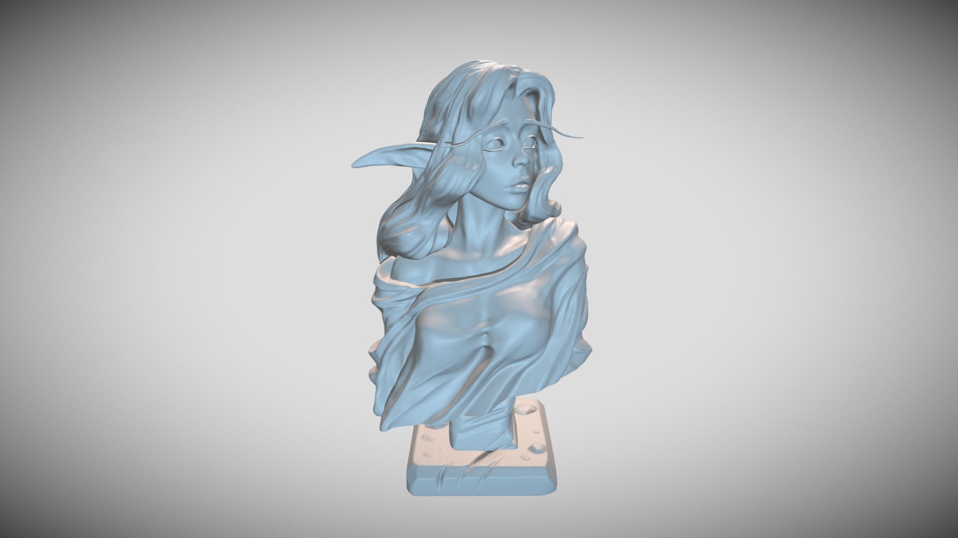 Elven Looking into the Void - 3D model by ToshiK (@tosh1987) [df52e41 ...