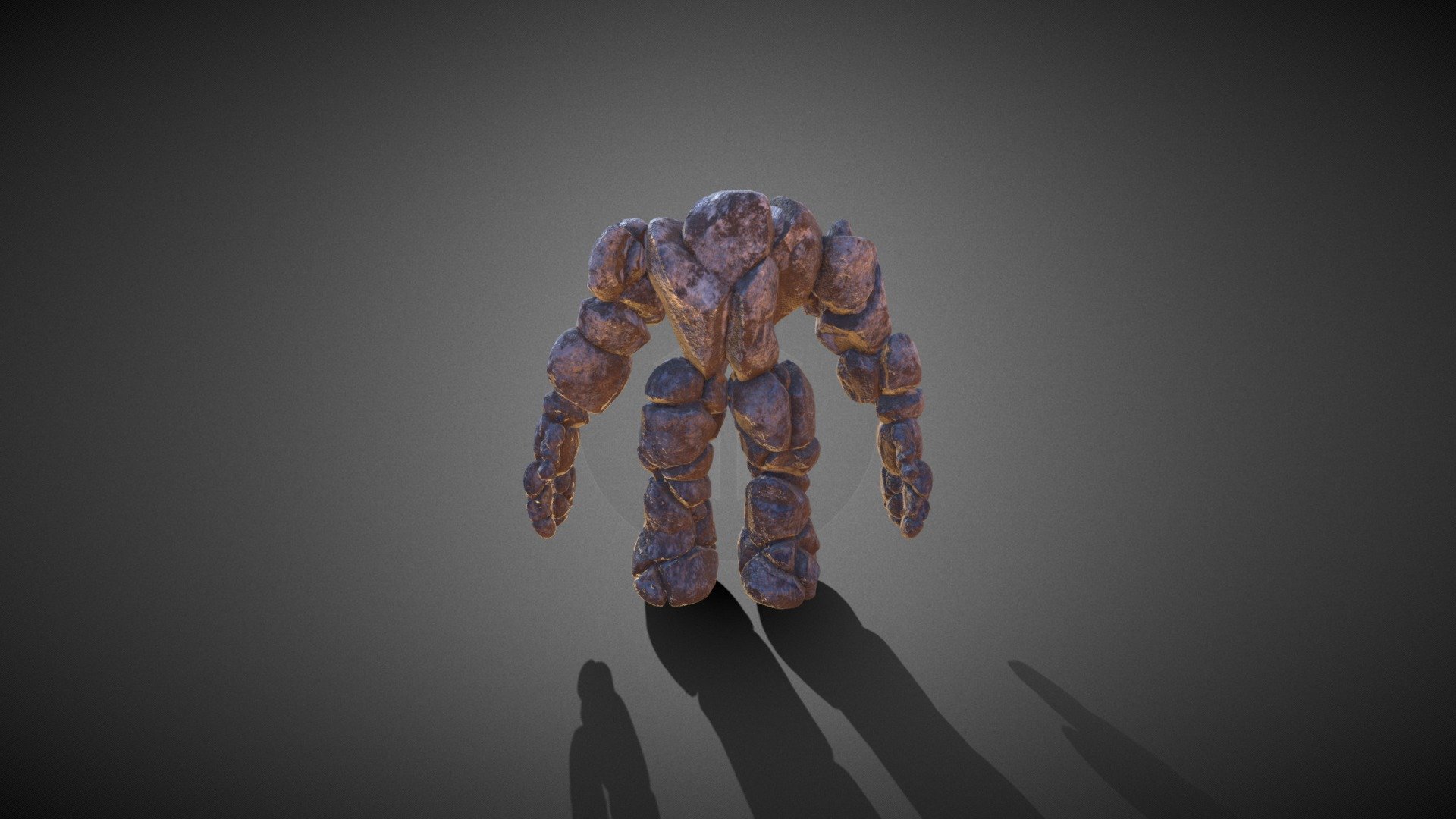 Stone Golem Character - 3D model by SLMWRX [df5320f] - Sketchfab