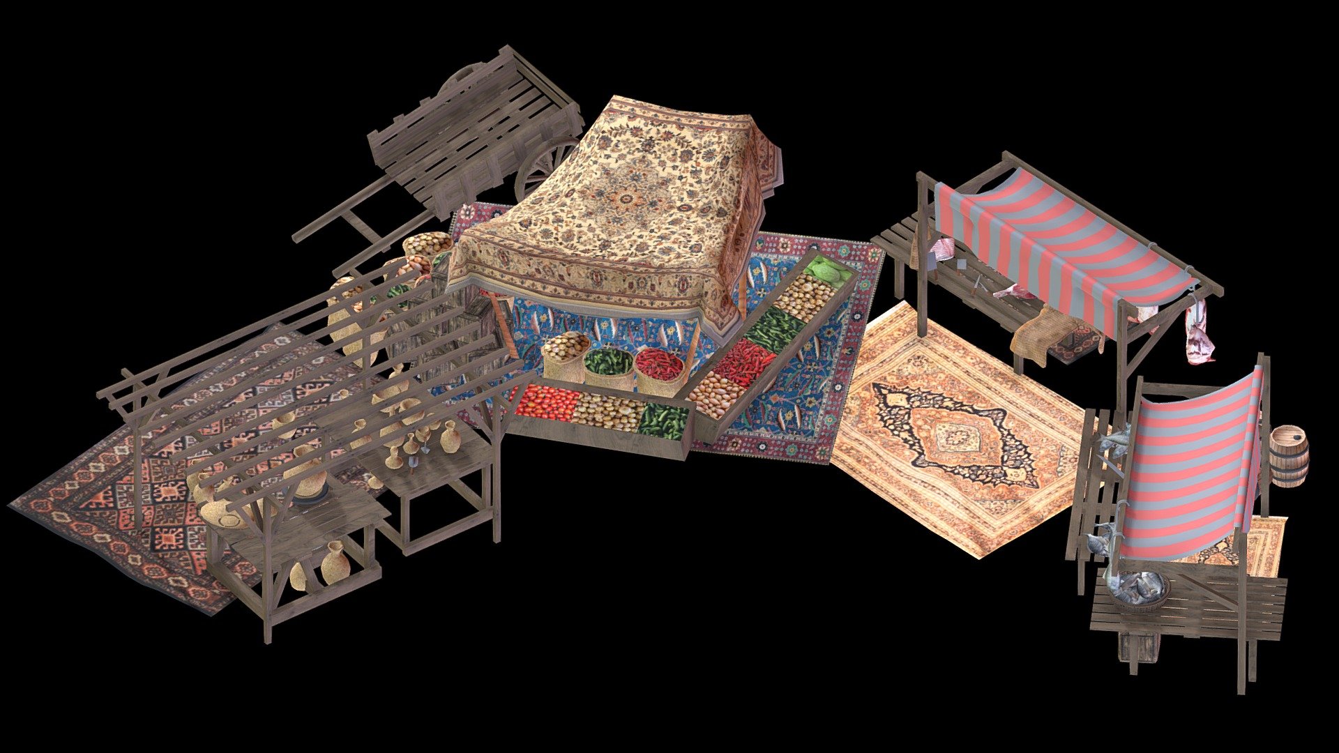 Aztec shop - 3D model by Amin Adukov (@Aminchok) [df57890] - Sketchfab