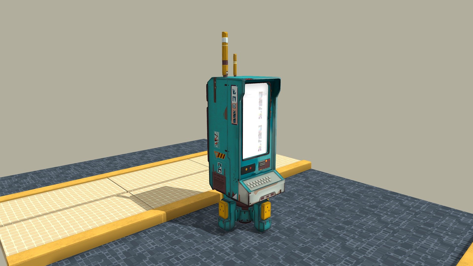 Mail robot - 3D model by warbossdil [df57baa] - Sketchfab