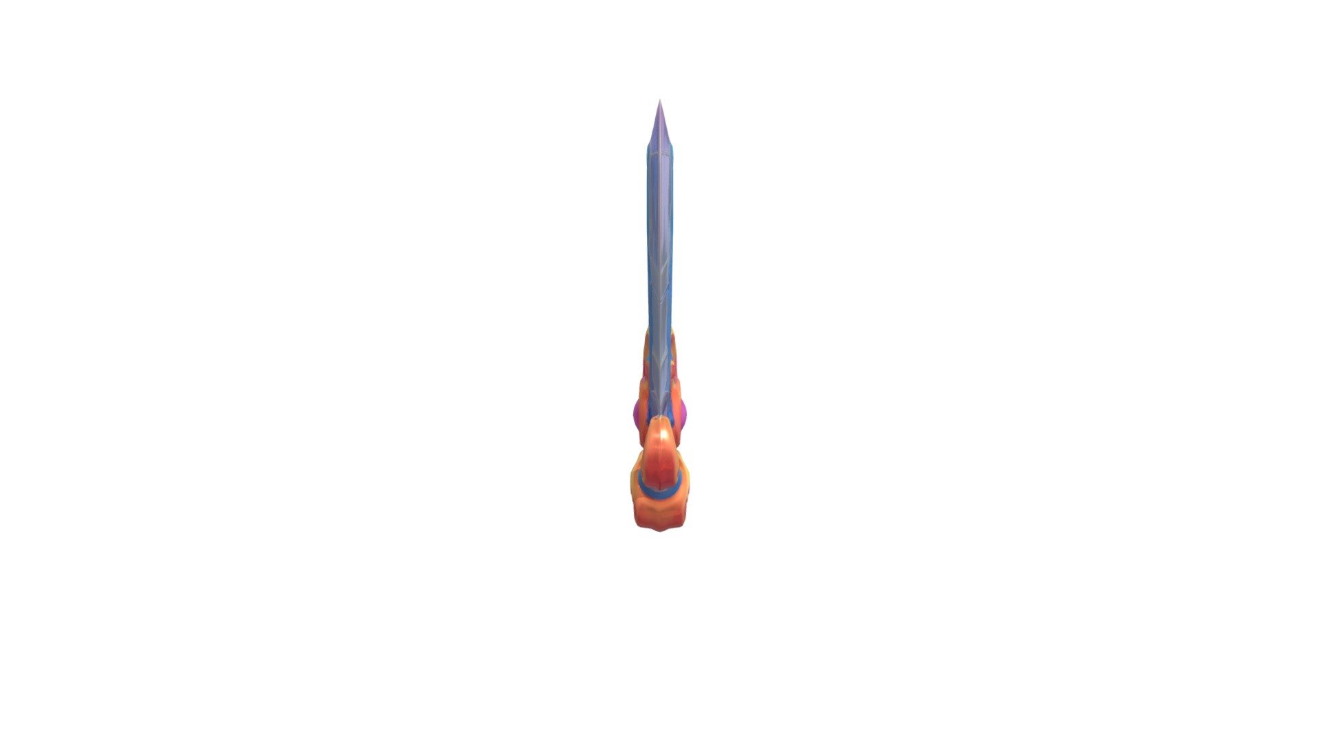 Glowing fantasy sword with jeweled hilt - Download Free 3D model by ...