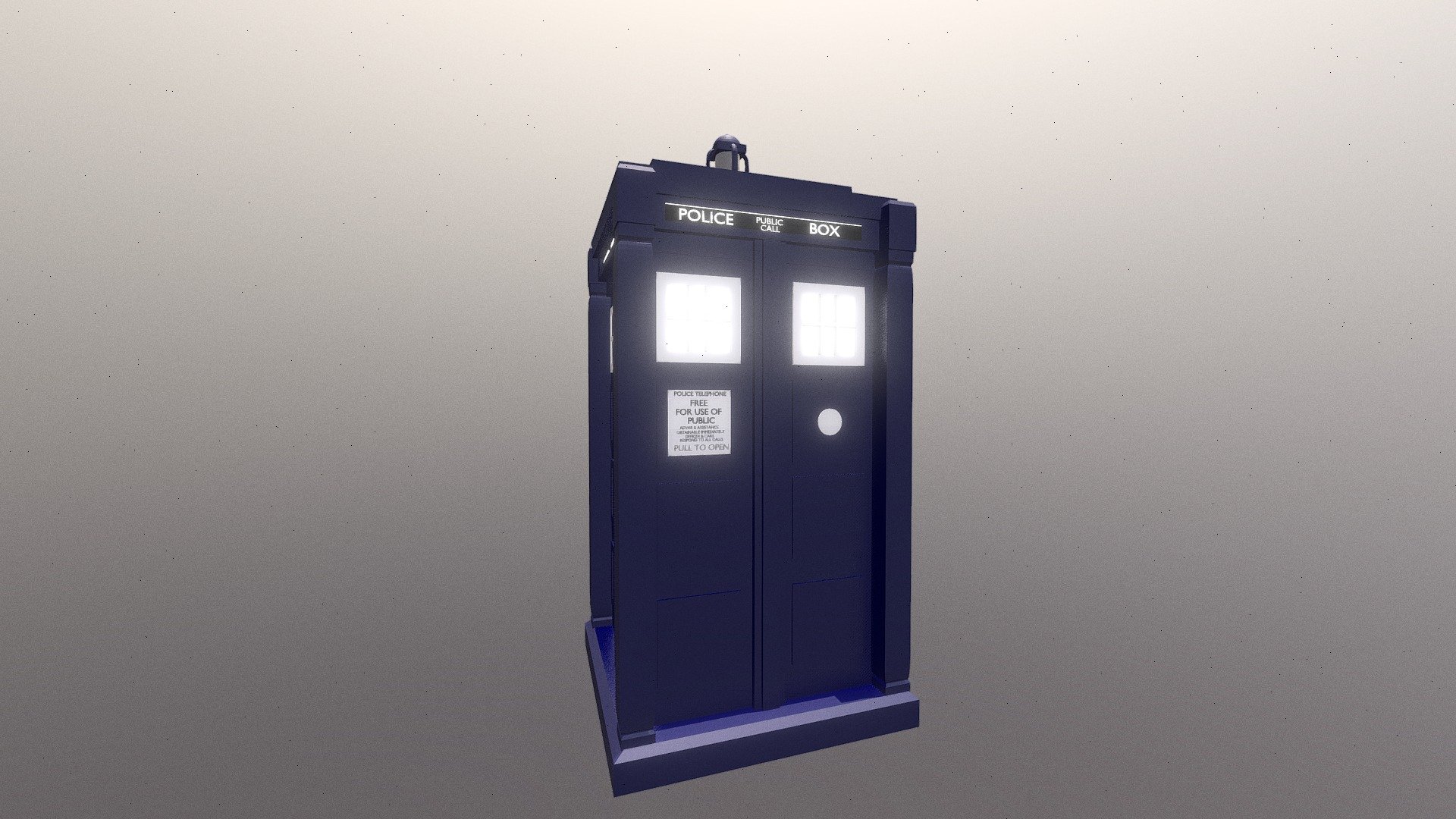 My Tardis - Download Free 3D model by TARDIS101 [df59c5d] - Sketchfab
