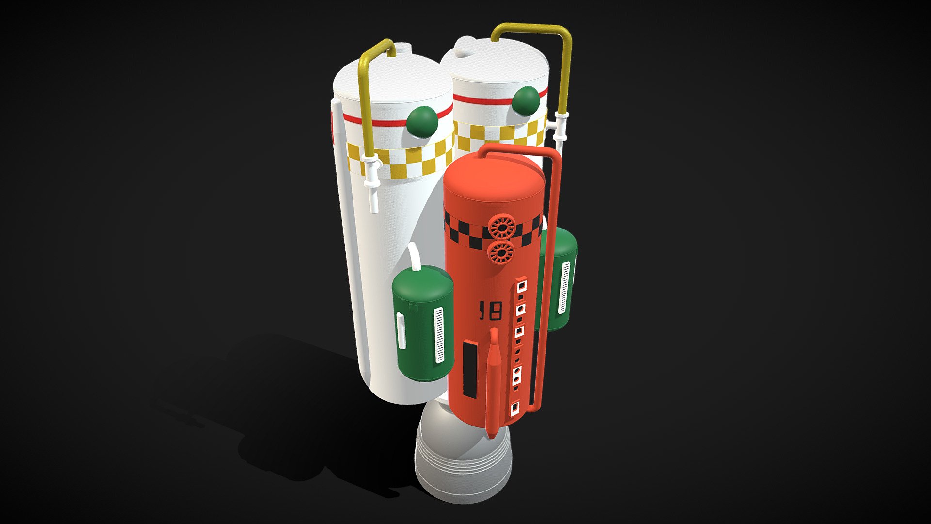 Eagle transporter Side Booster - Buy Royalty Free 3D model by ...