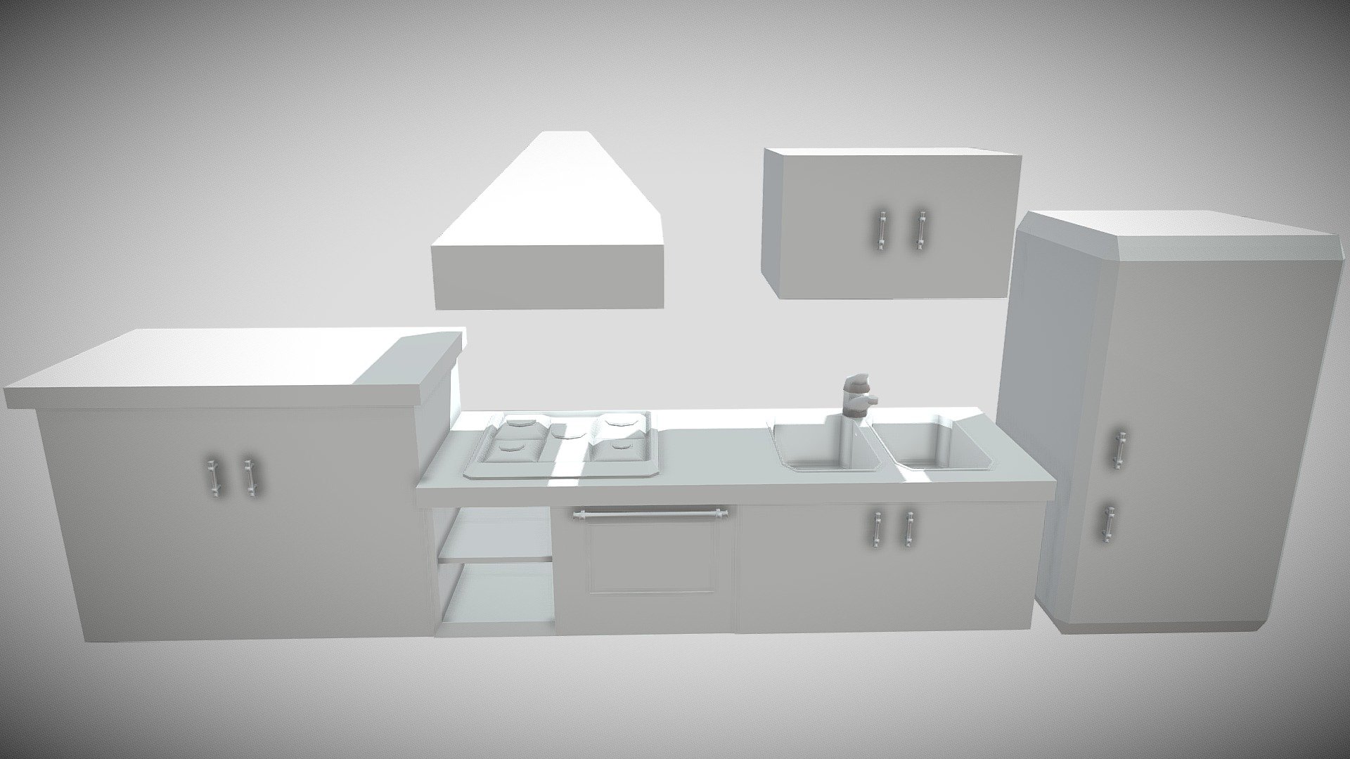 Kitchen - Download Free 3D model by d33pblue [df5f102] - Sketchfab