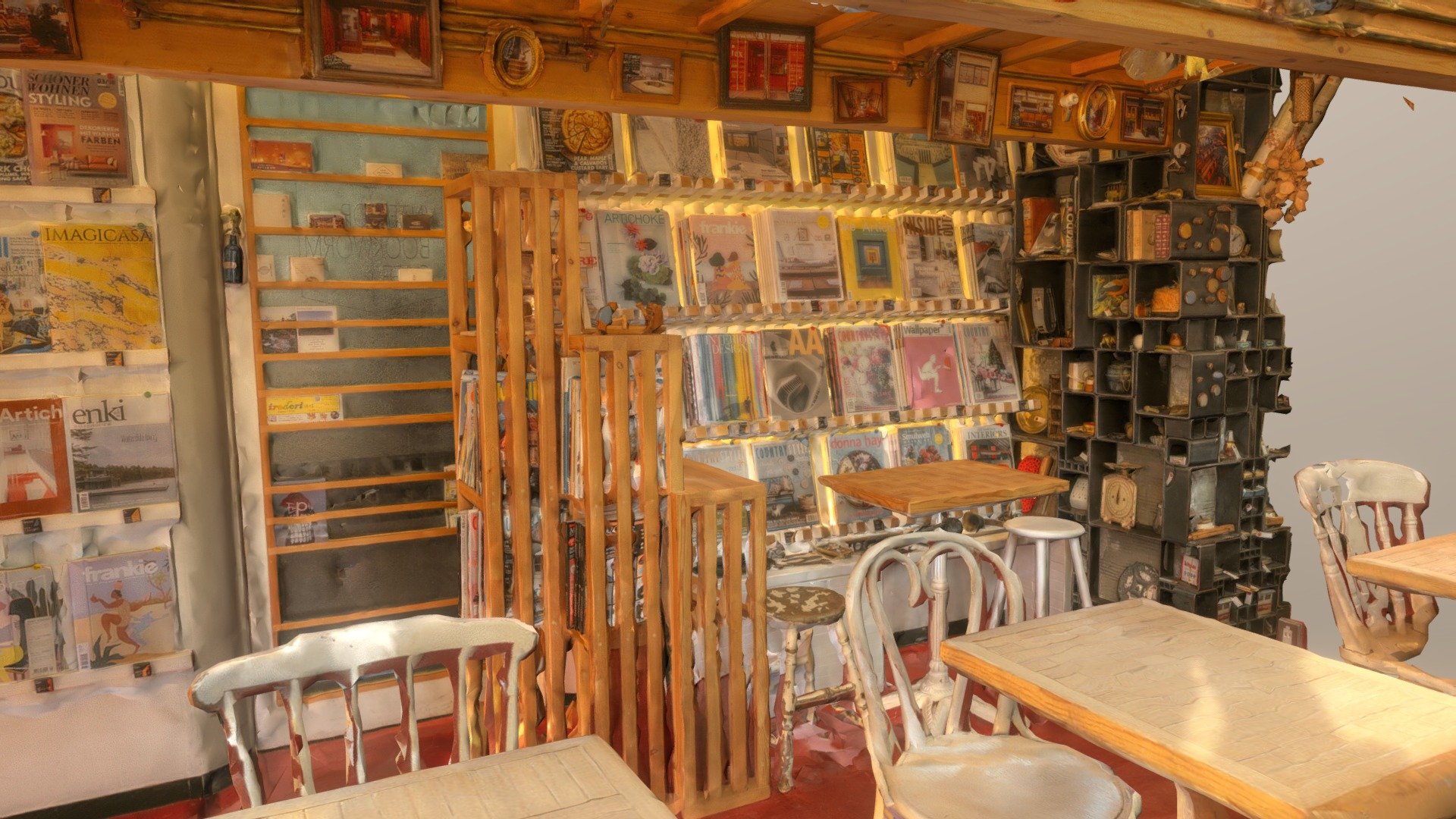Interior Bookworm Cafe (Smoothed) - 3D model by kasou (@kasou.xr ...