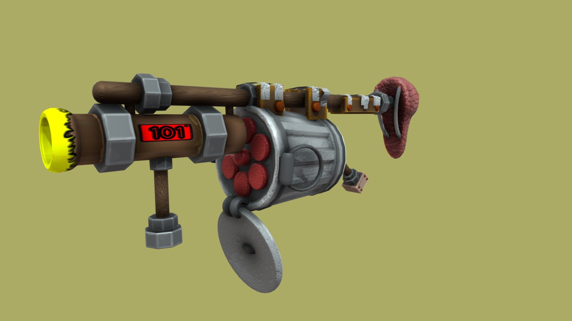 Improvised grenade launcher - Download Free 3D model by Coconut (@tomas ...