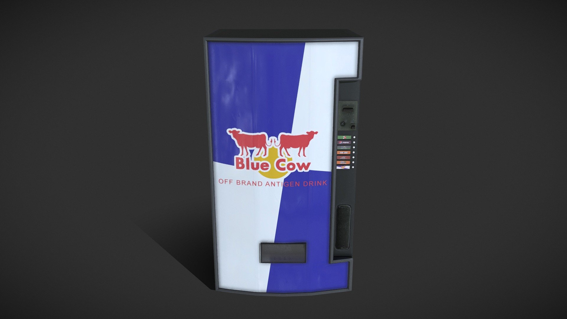 Vending machine - Blue cow - Download Free 3D model by tboiston ...