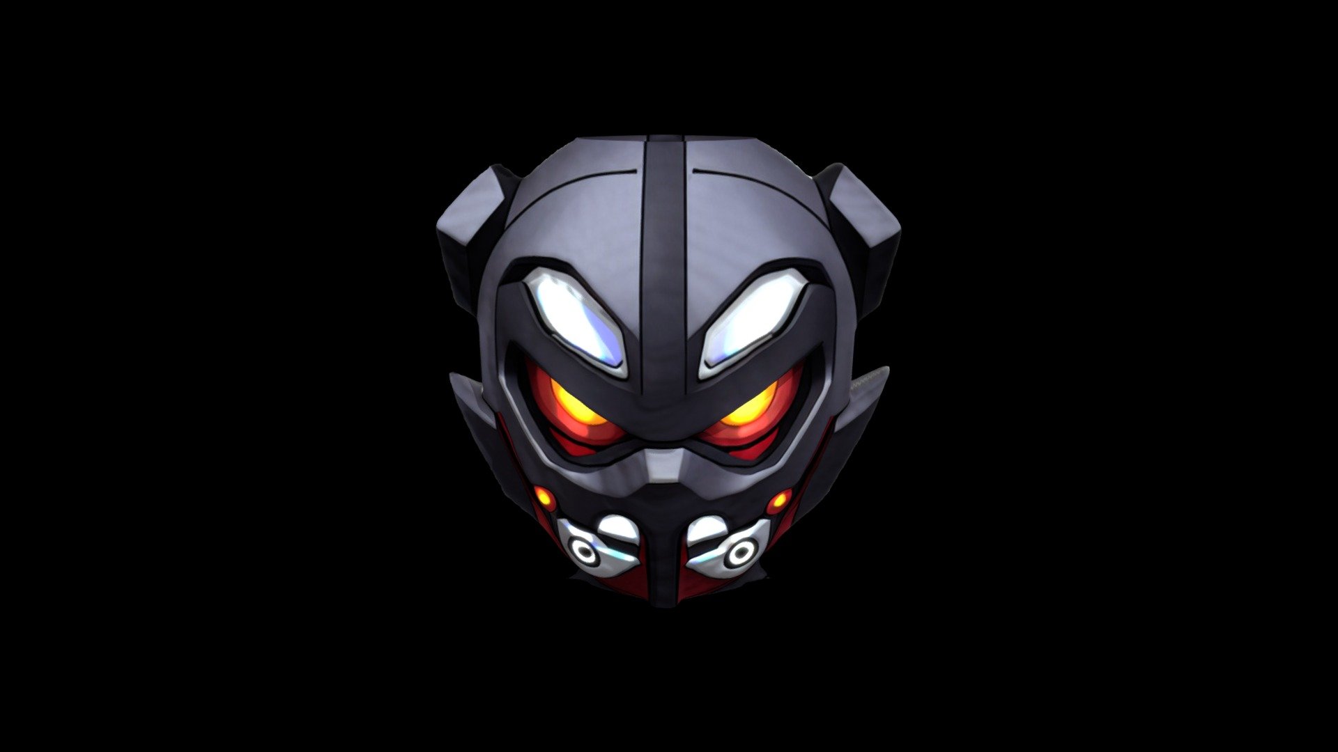 Helmet Mask Robot Cartoon 1379 - Download Free 3D model by klrxyz ...