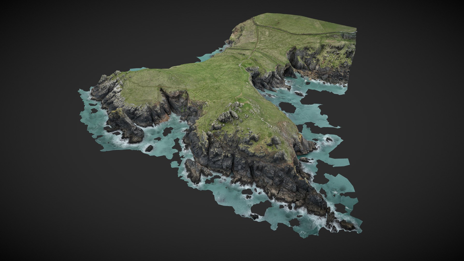 The Rumps - Cornwall - 3D model by 3deep [df68a5d] - Sketchfab