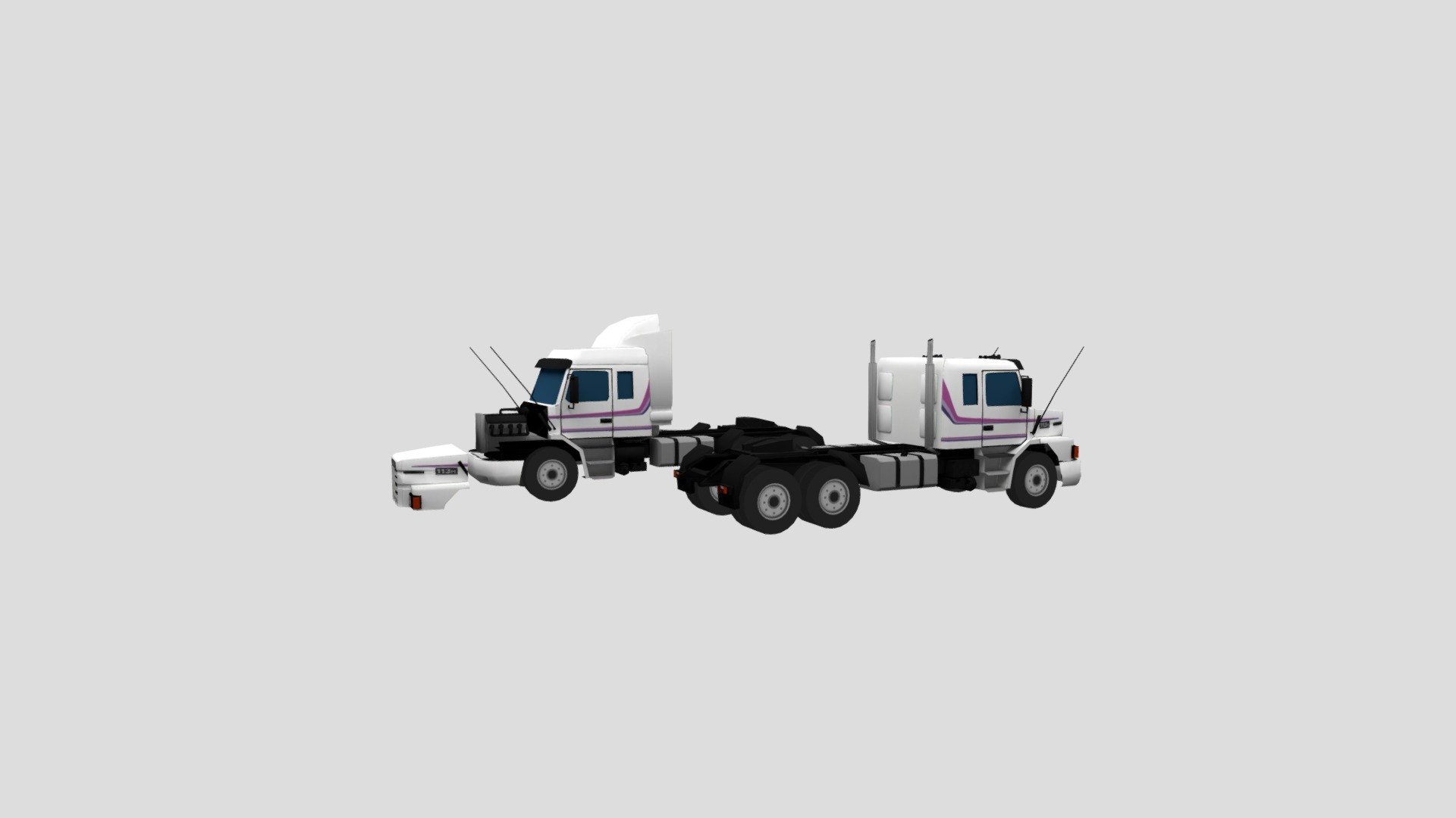 Scania 113h (PS1 style AO) - Download Free 3D model by LushkaDesign ...