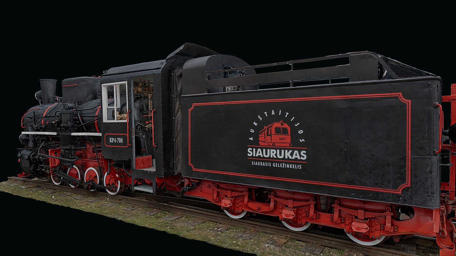 Reconstructed Steam Locomotive KP4-708 - 3D model by Saulius.Zaura ...