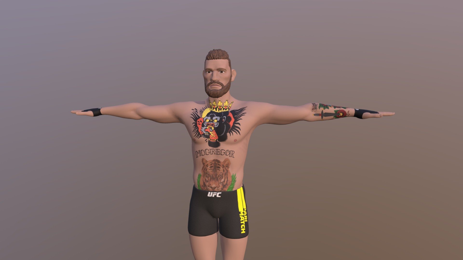 Conor Mc Gregor - 3D model by hansdeiss [df6cffc] - Sketchfab