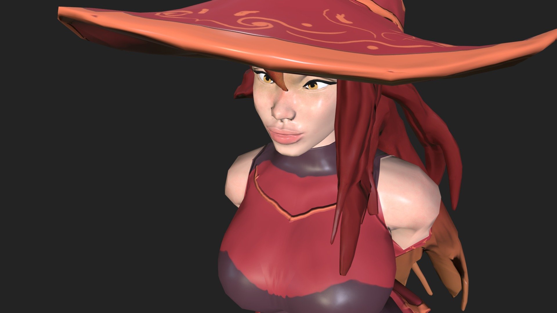 Fire Witch - 3D model by AmoneiHawk [df6d436] - Sketchfab