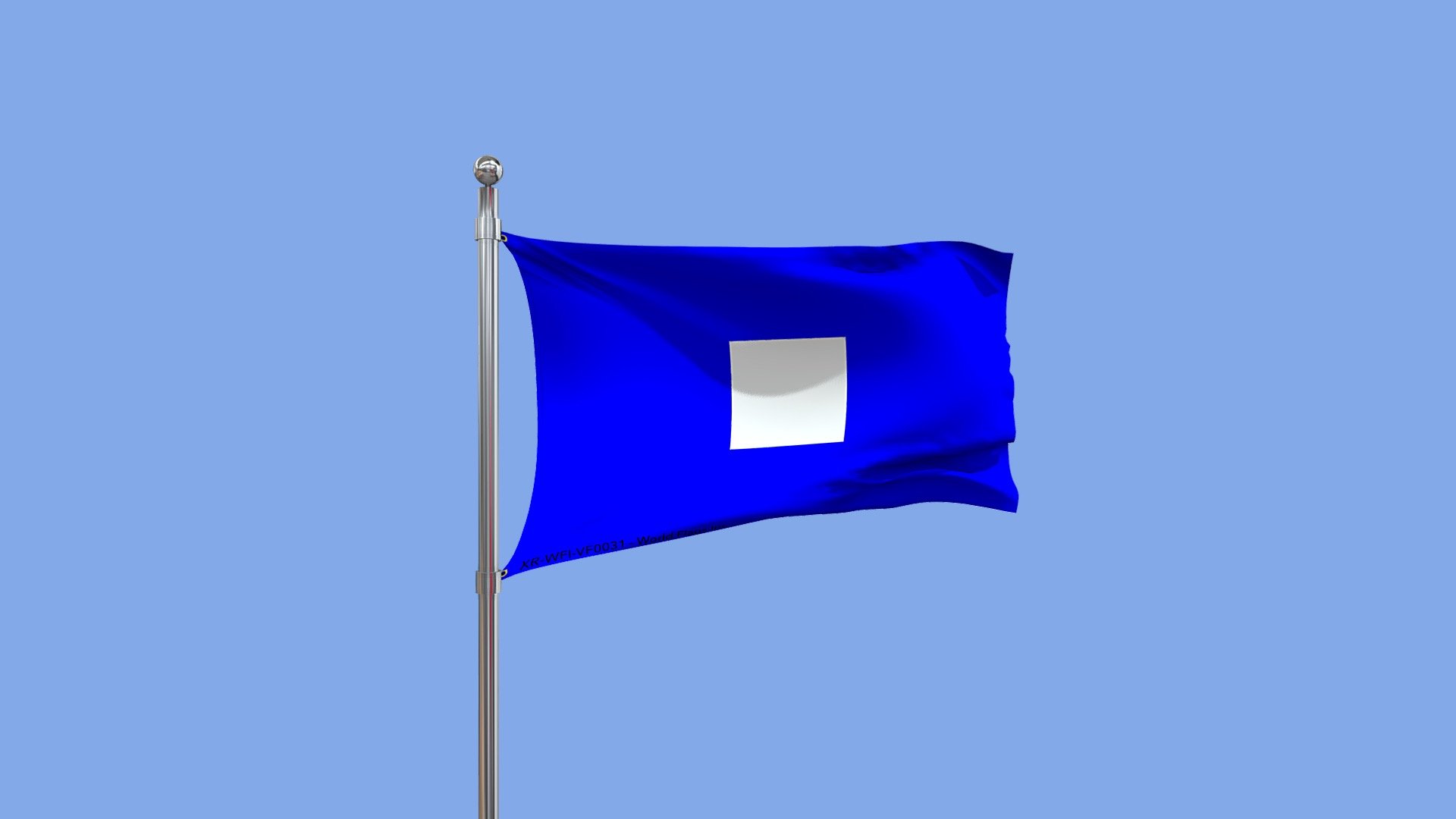 Flag Marine Code Papa WFI-vf0031 - 3D model by World Flags (@worldflags ...