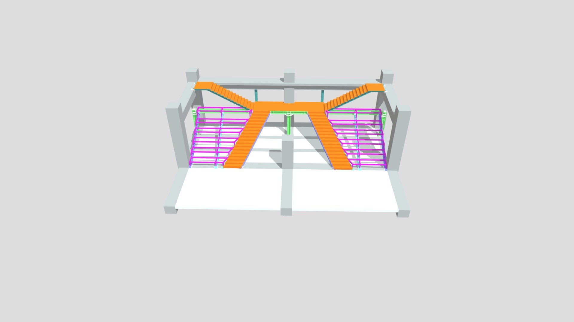 Tribün&Merdiven Yapısı - 3D model by AES YAPI TASARIM (@aesyapi ...