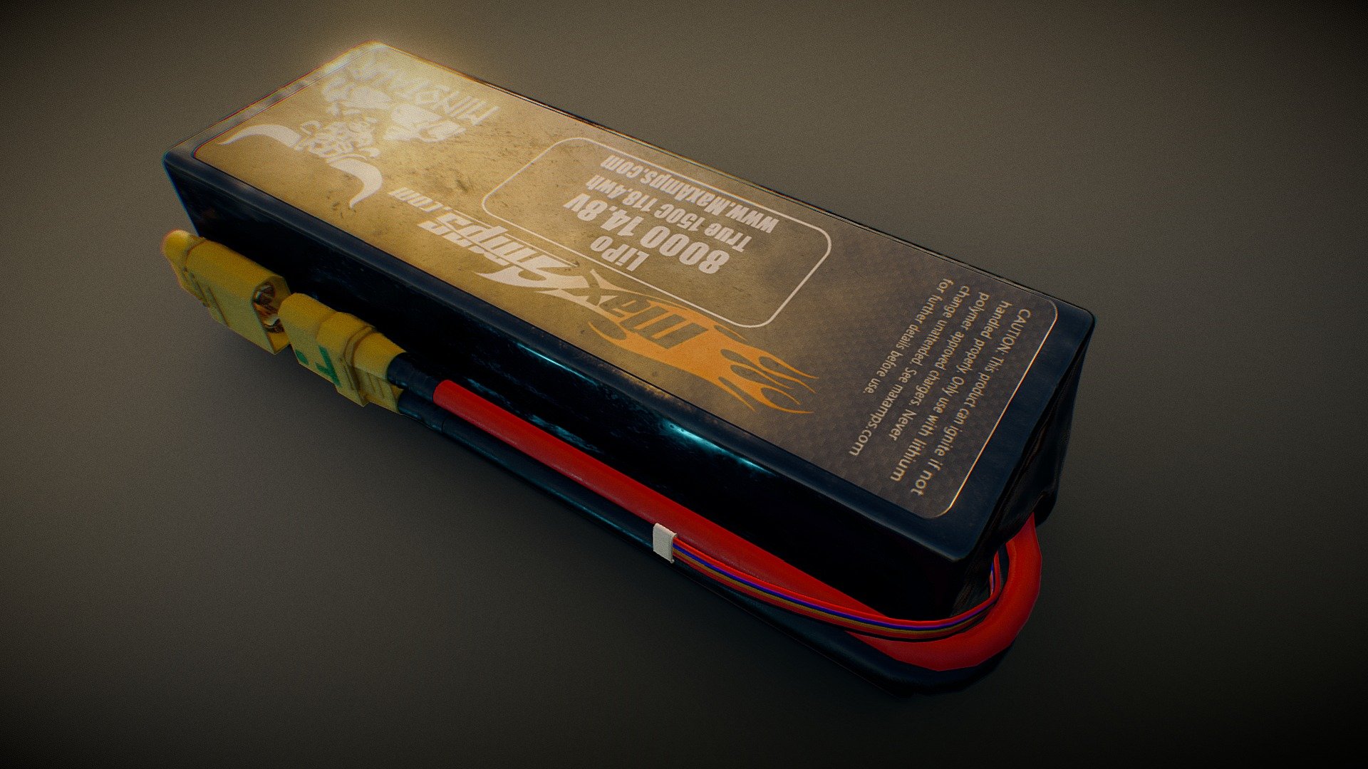 Maxamps 14.8v battery [Minotaur battlebot ver] - 3D model by ...