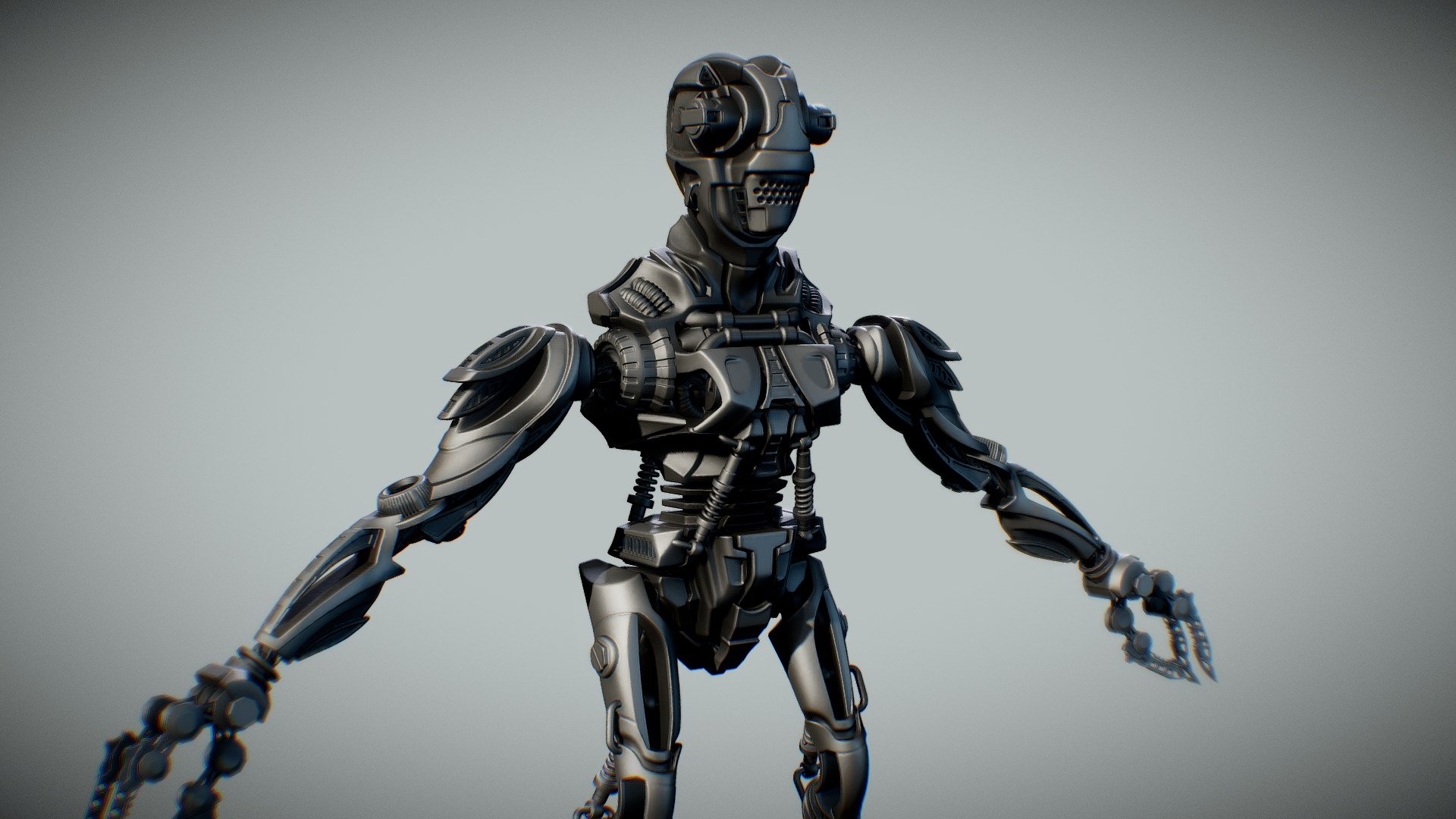 Robo Creep Sculpt Version 02 - 3D model by e-Manual (@e-arth) [df6eb34 ...