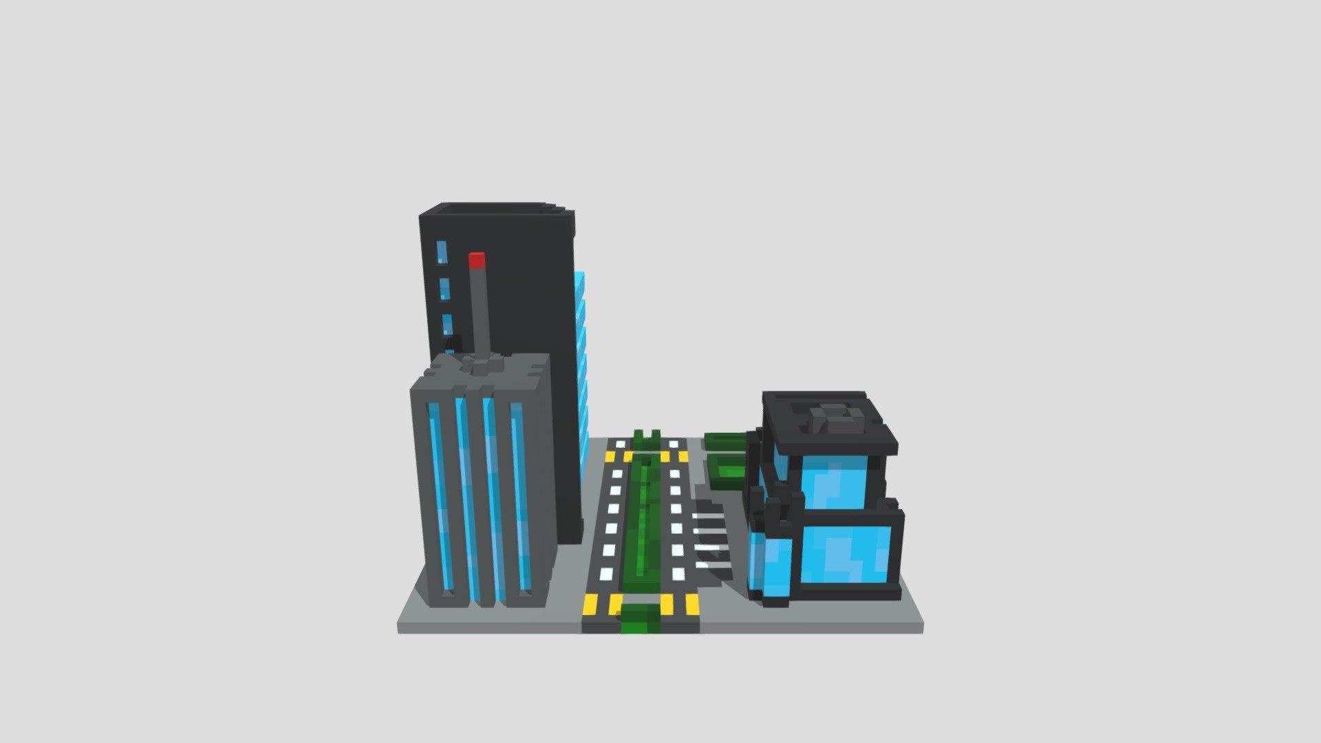 Small City (Low Quality) - Download Free 3D model by nexzy [df6f0de ...