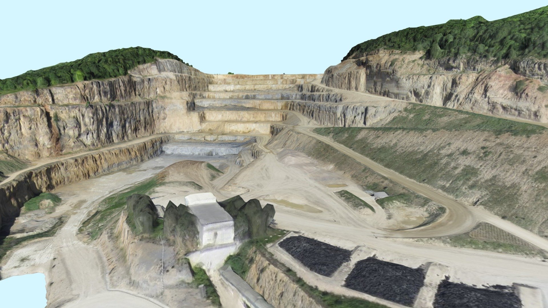 Quarry Photogrammetry scan from a Drone - Download Free 3D model by ...