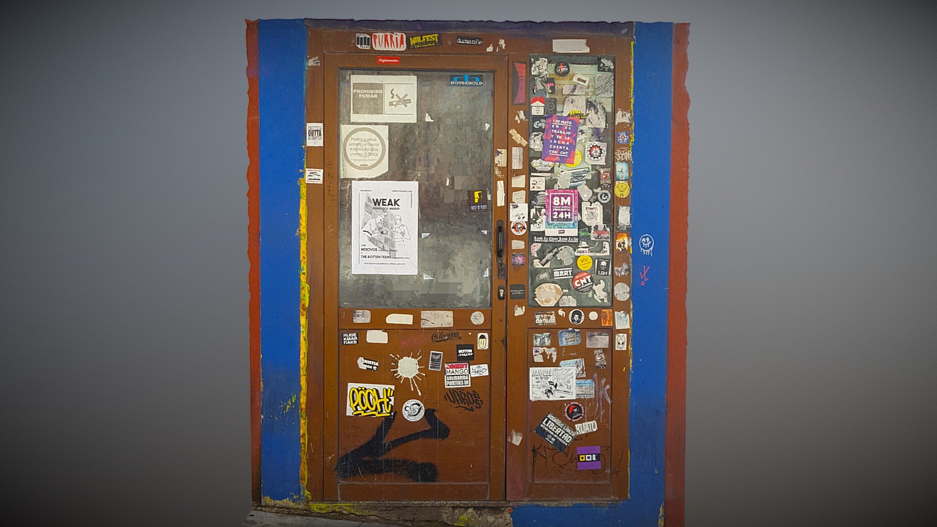 Bola 8 stickers door - 3D model by Miguel Bandera (@miguelbandera ...