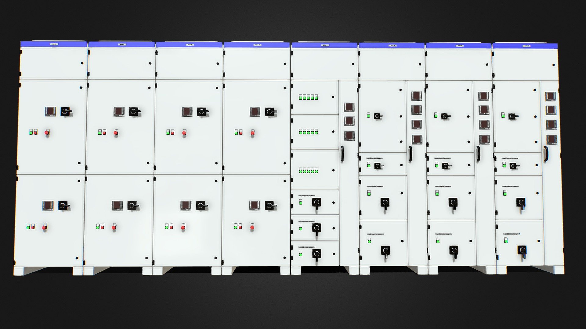 Complete Panels electricity cupboard - Buy Royalty Free 3D model by ...
