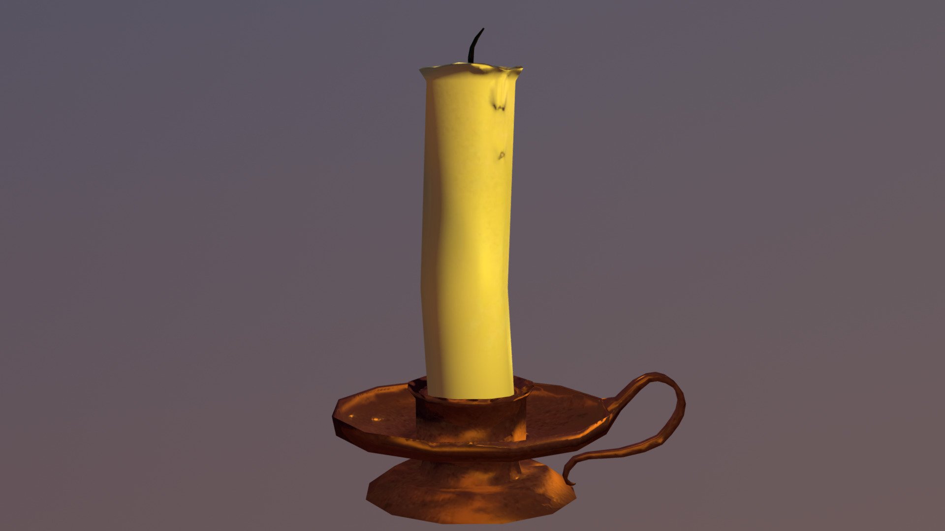 Candle - Download Free 3D model by leguanstachel [df71272] - Sketchfab