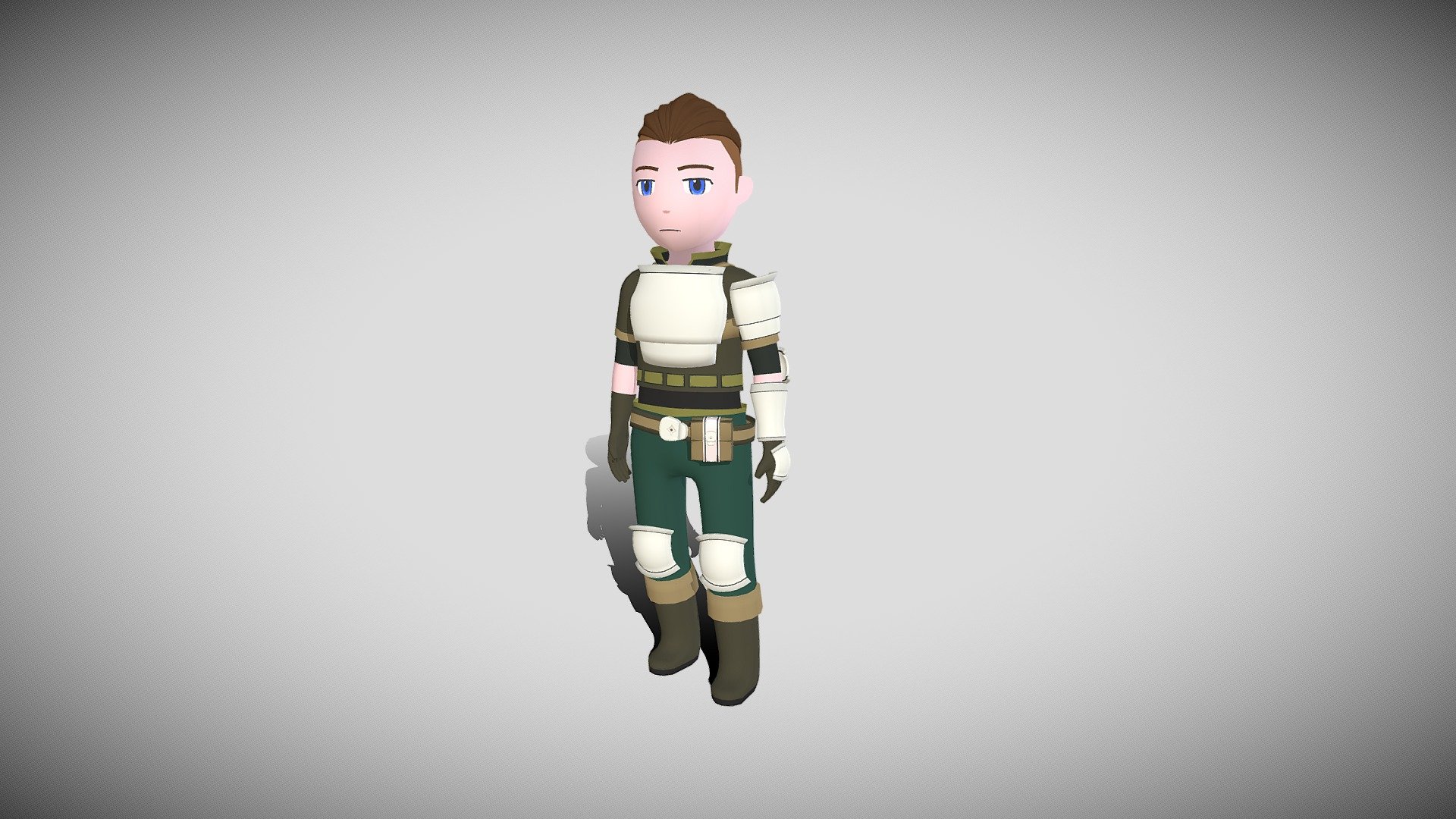Anime RPG Character - 3D model by PoorlyTimedJump [df71ace] - Sketchfab