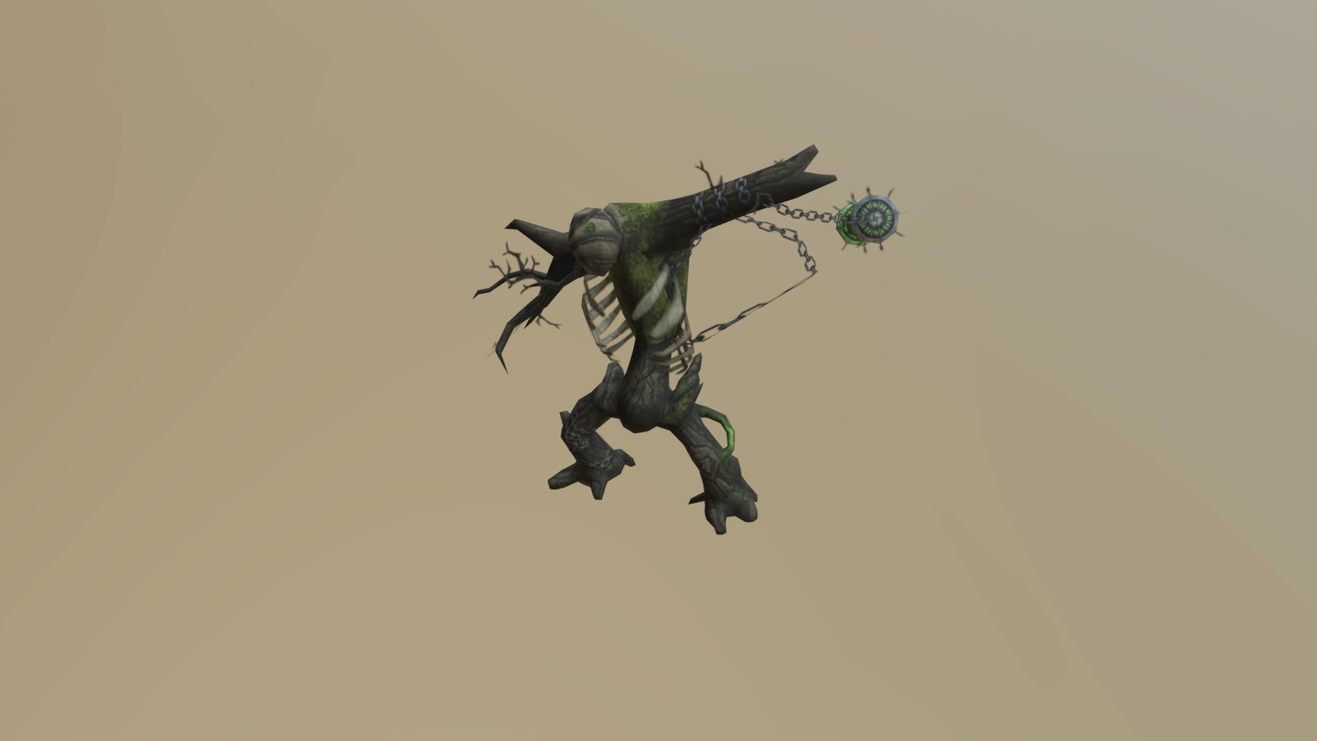 MMHO - necro scarecrow - ability animation loop - 3D model by mangrove ...
