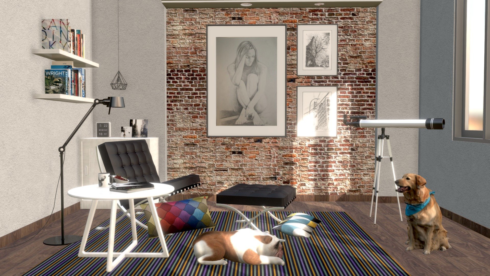 Sketchfab Interior - 3D model by andreadusten [df75648] - Sketchfab