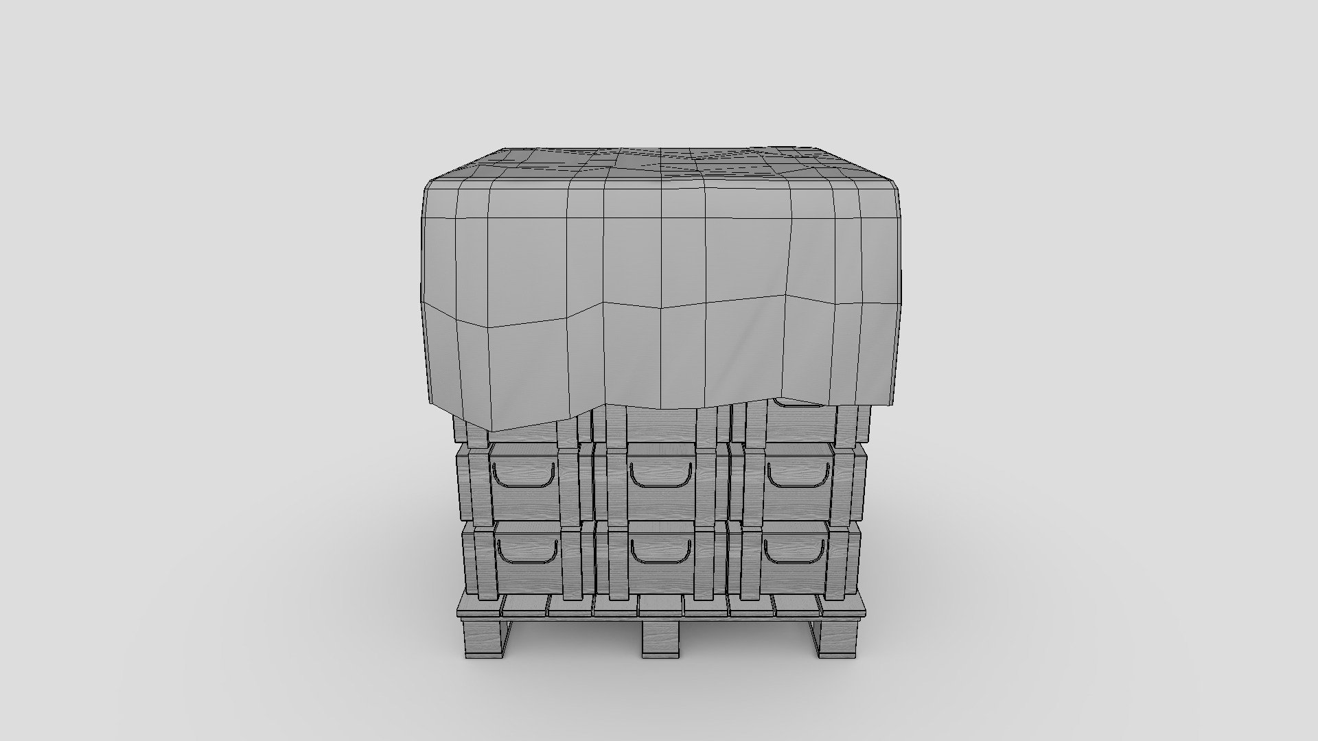 Covered Crates - 3D model by Joost_vd_Knaap_JK [df75977] - Sketchfab