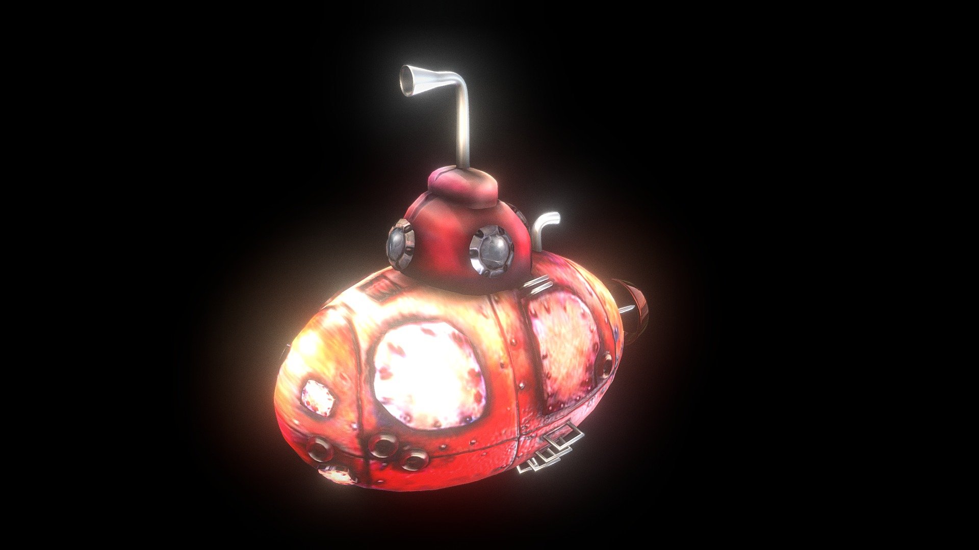 Submarine Red - Download Free 3D model by AXIS SIGN MAKER (@RE-Z ...