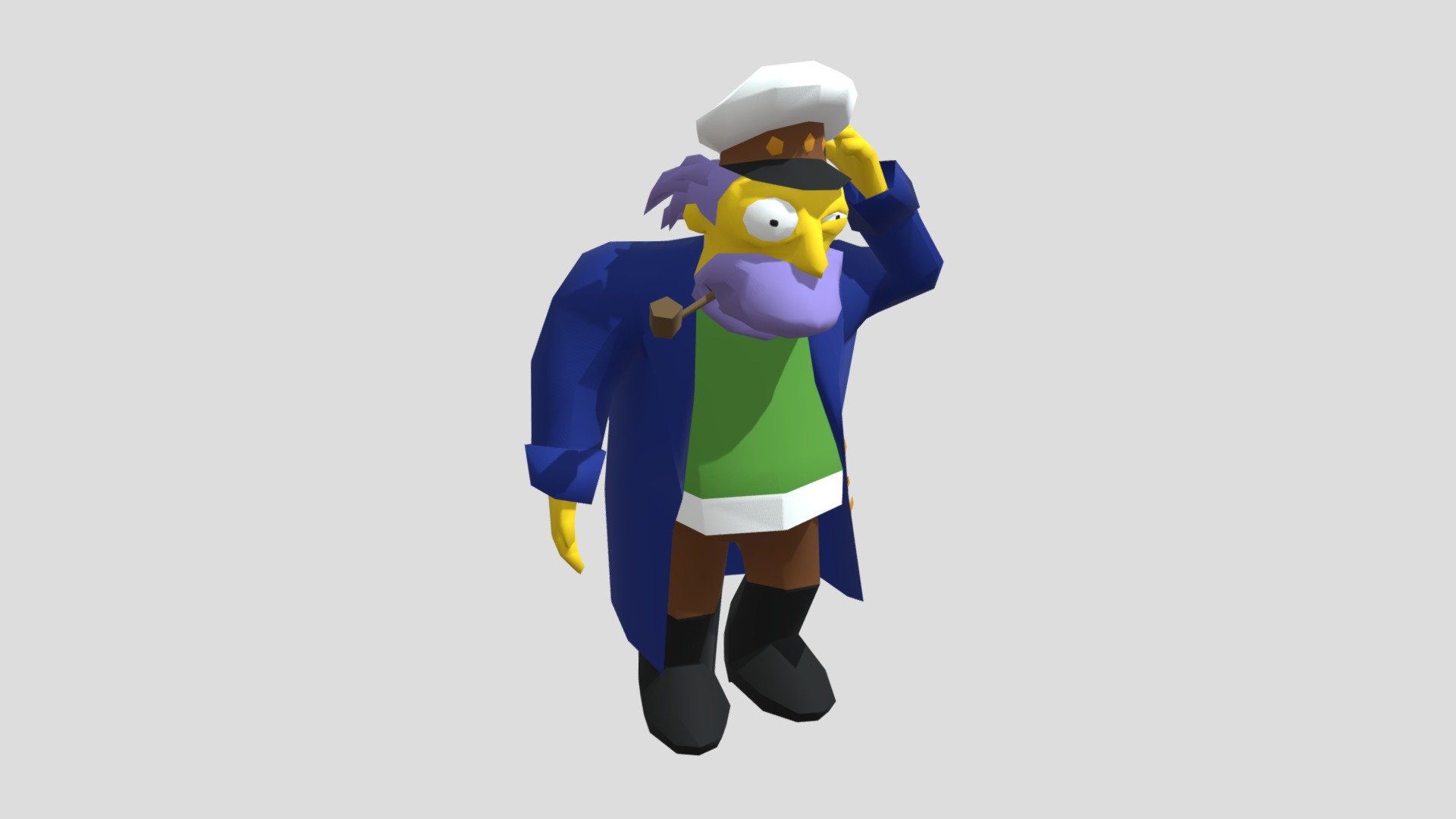 sea capitan animated (simpsons) - Download Free 3D model by vicente ...