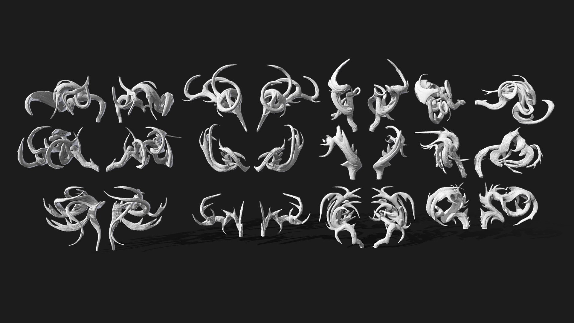 Horn Pack 4 - Buy Royalty Free 3D model by Alexandria Maharaj ...