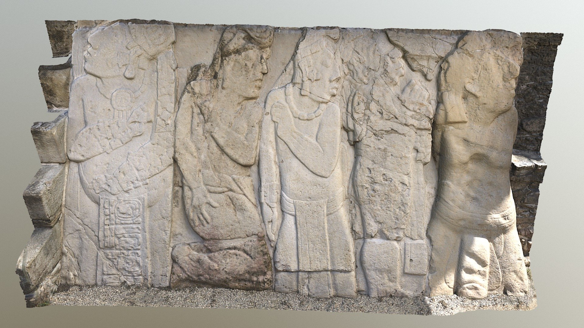 Palenque ruin Maya Relief - Download Free 3D model by Aphva [df7b671 ...
