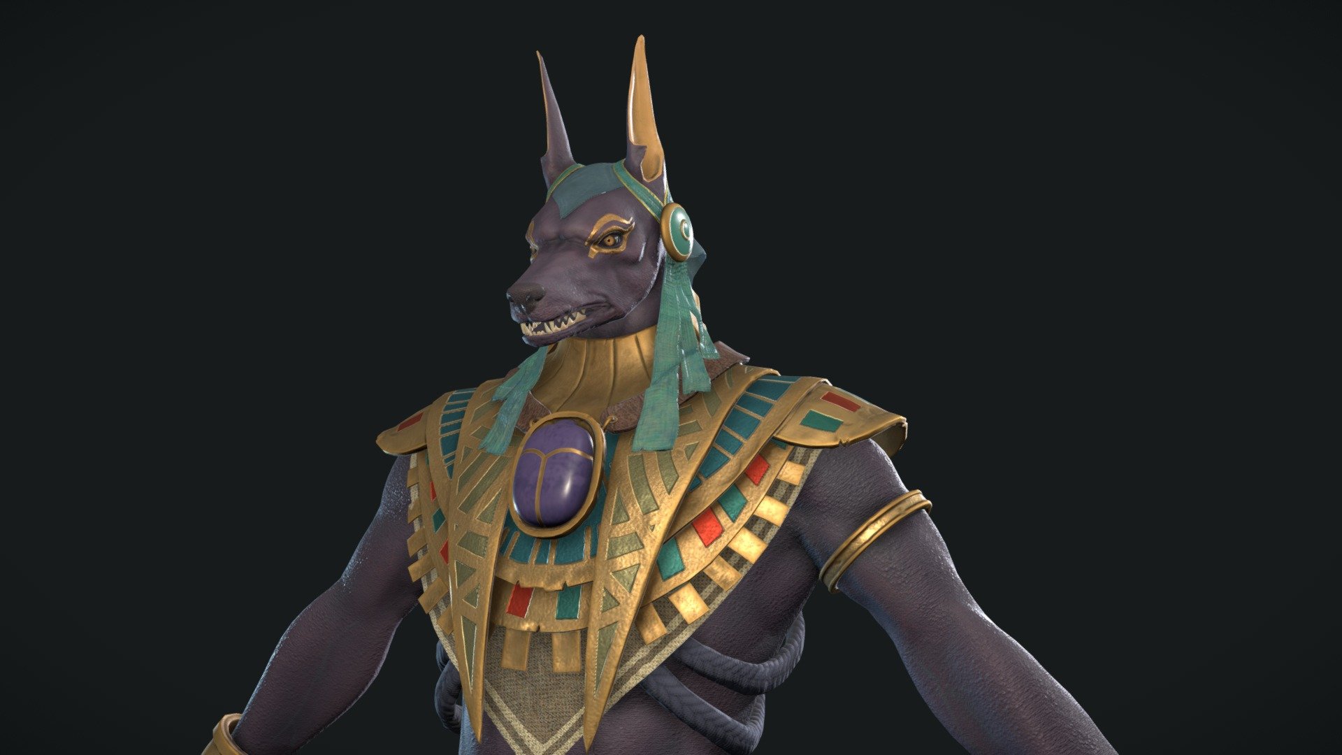 Anubis [WIP] - 3D model by Nick Van Bouwel (@nick.van.bouwel) [df7cfe1 ...