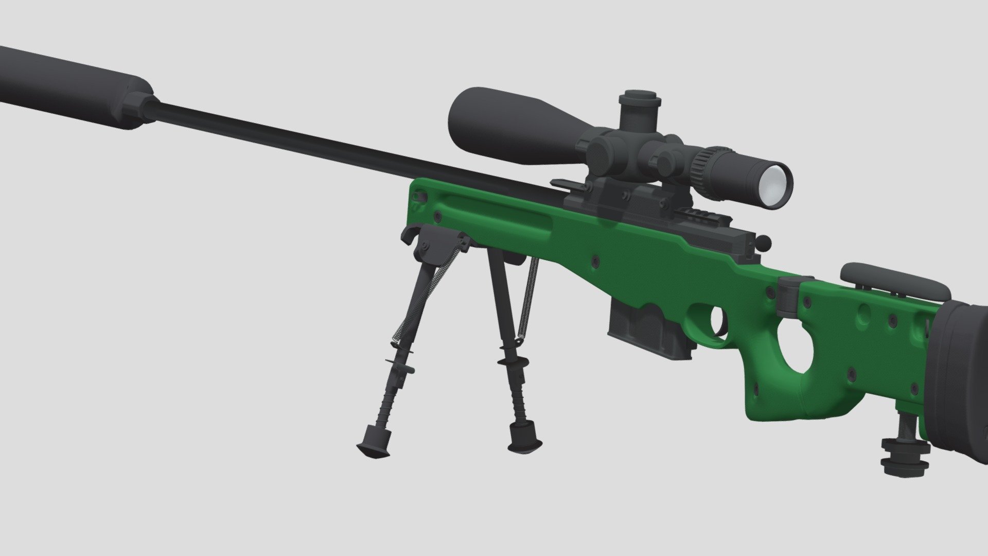AWM_Sniper_Rifle - 3D model by MinhTriet (@dominhtriet06012008 ...